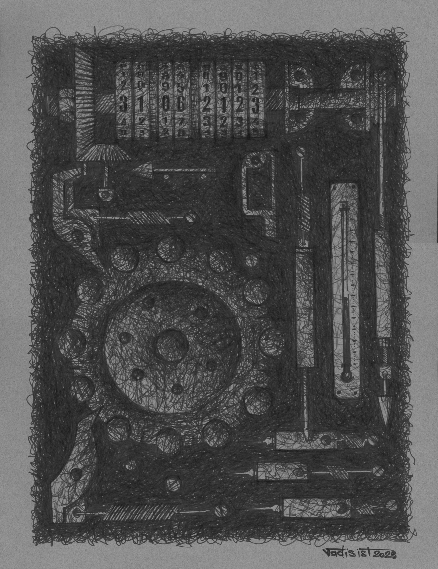 Episode 2: THE LABORATORY Drawing - Vadim Ponomarenko