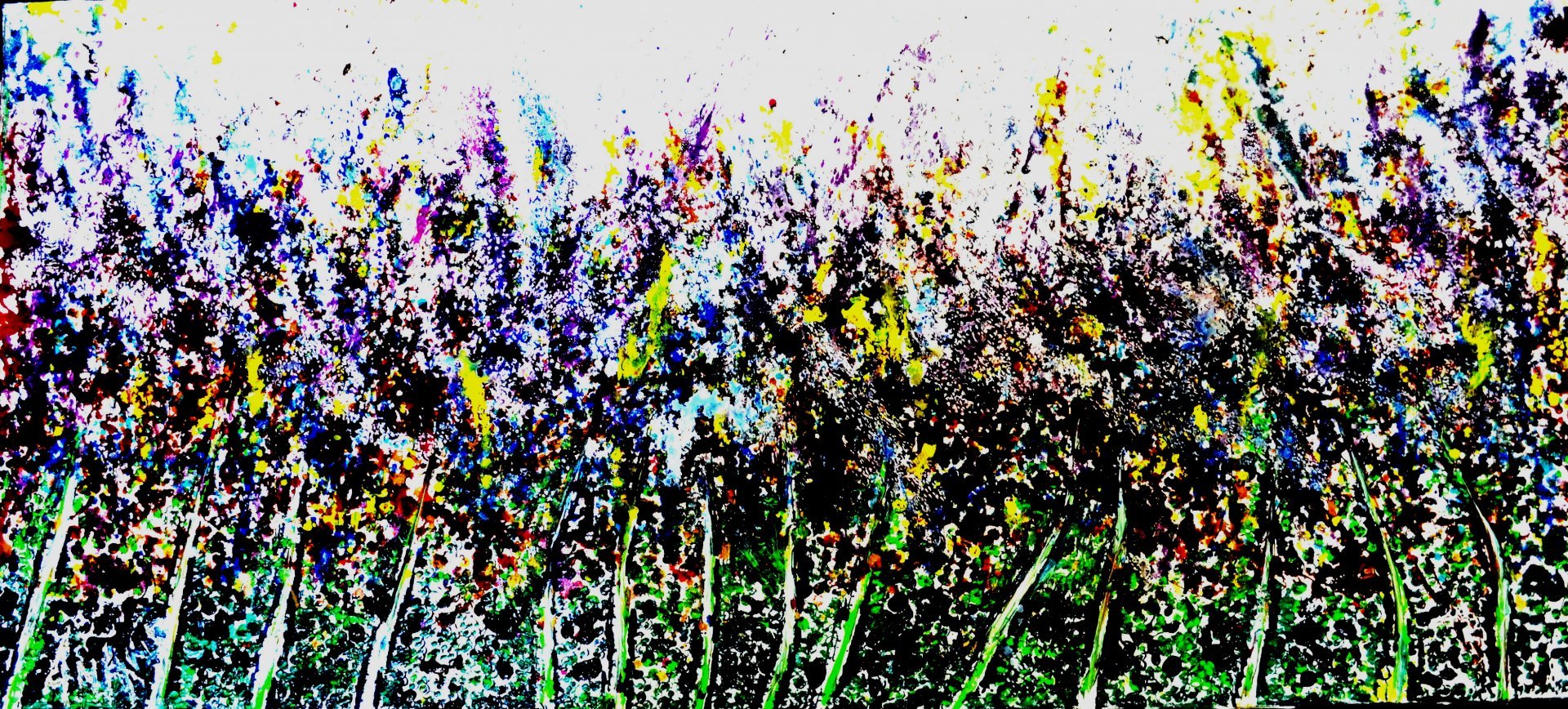 DANCING TREES-1 Painting by ANAND MANCHIRAJU