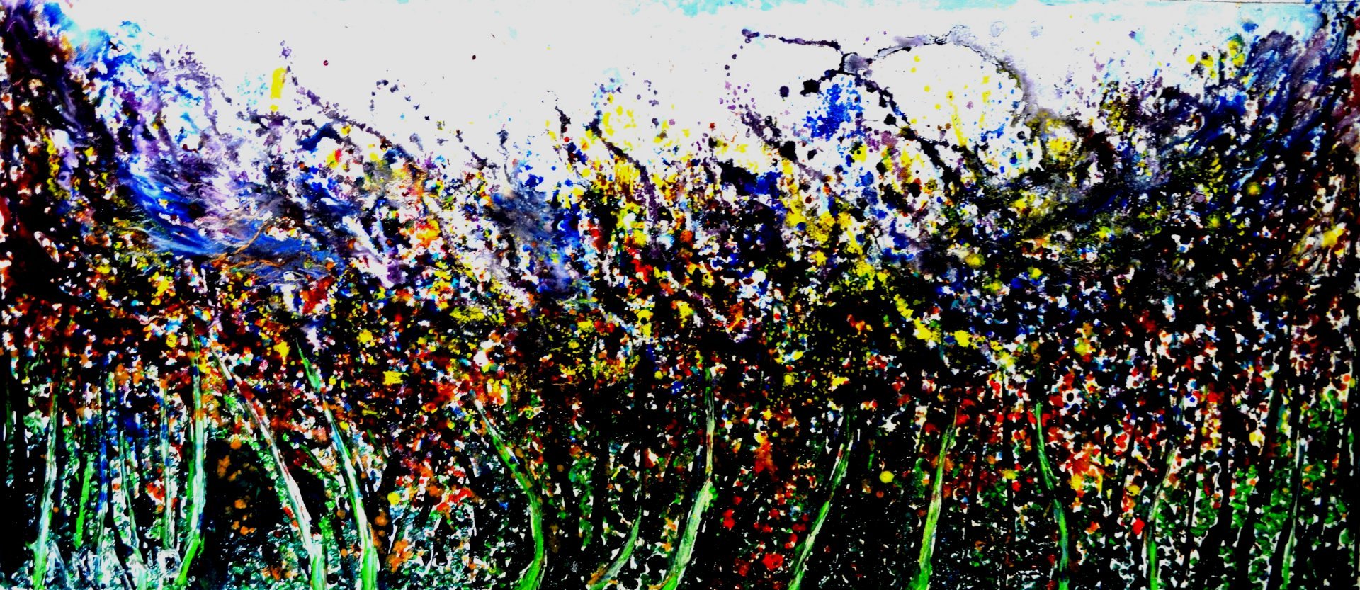 DANCING TREES-2 Painting by ANAND MANCHIRAJU