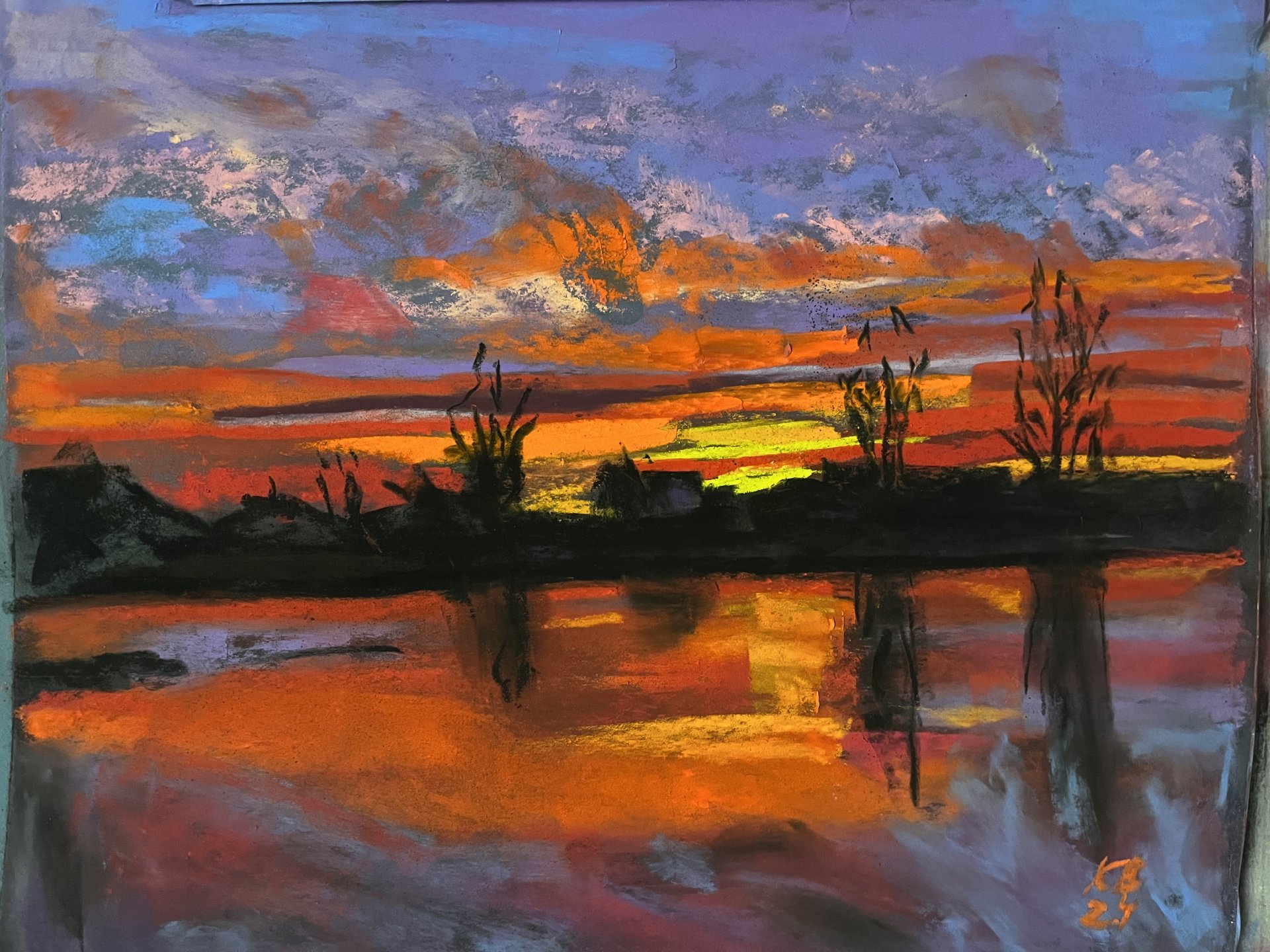 Sunset Painting by Katerina Kovalchuk - Jose Art Gallery
