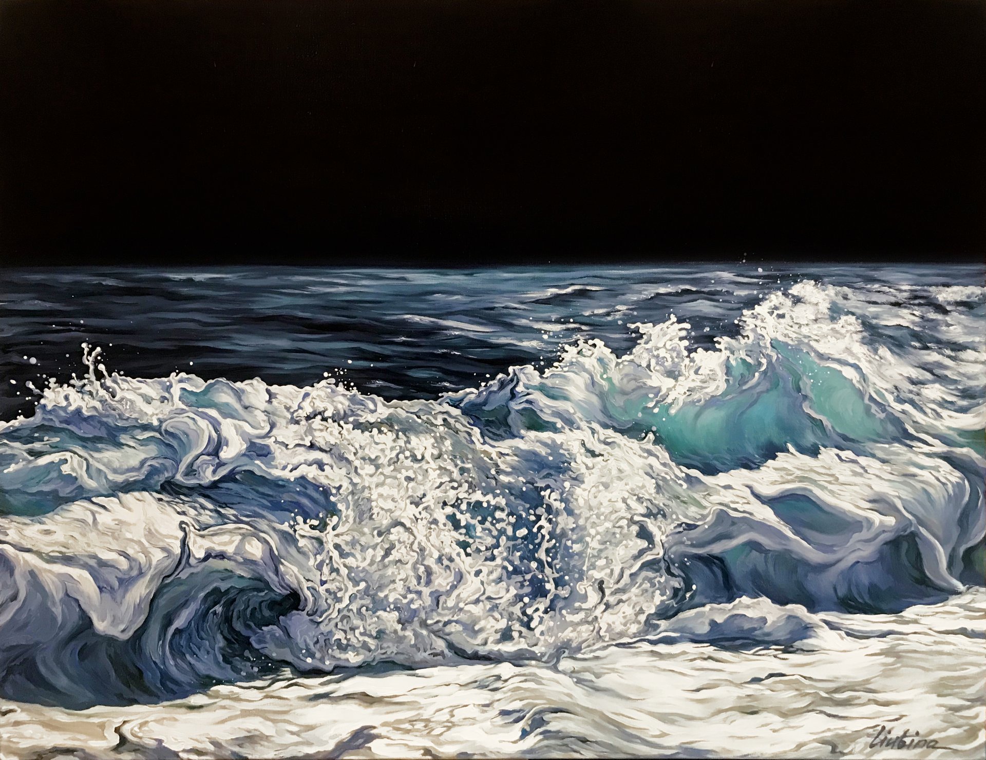 Tide Painting by Liubina - Jose Art Gallery