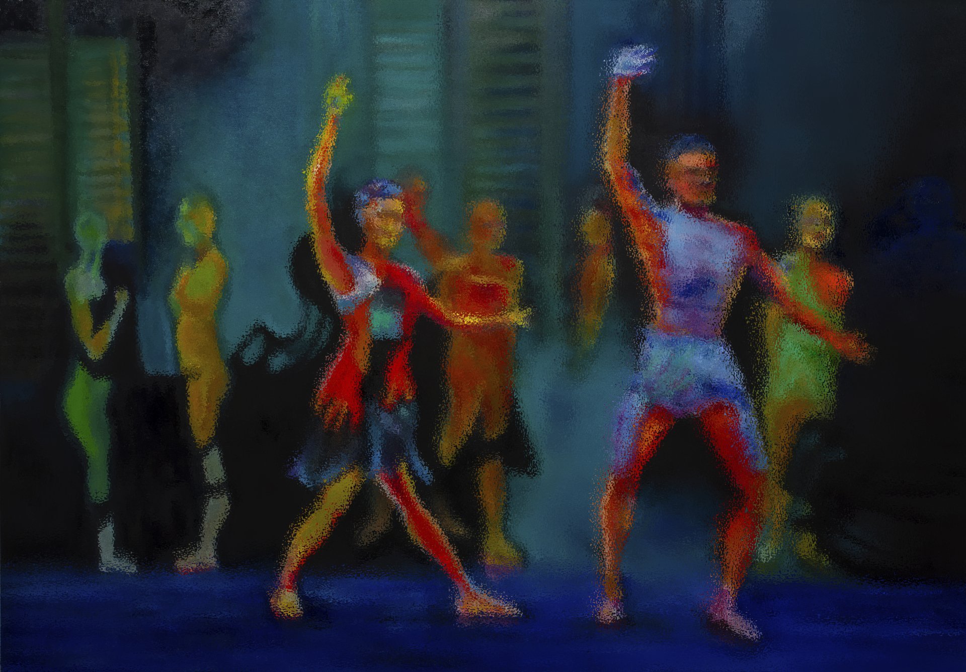 Dance of Light and Color Digital Art - RRAVE