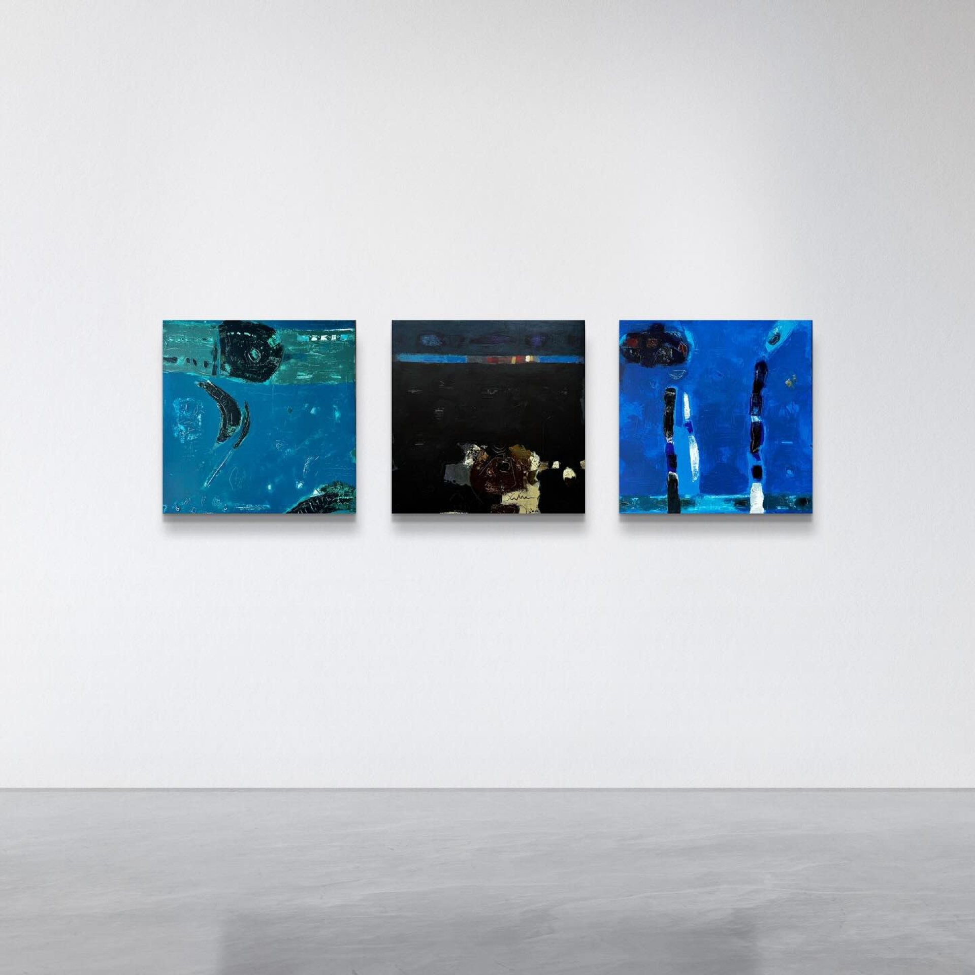 Triptych Seascape: Visual Elegance Painting by Stanislav Yushkov