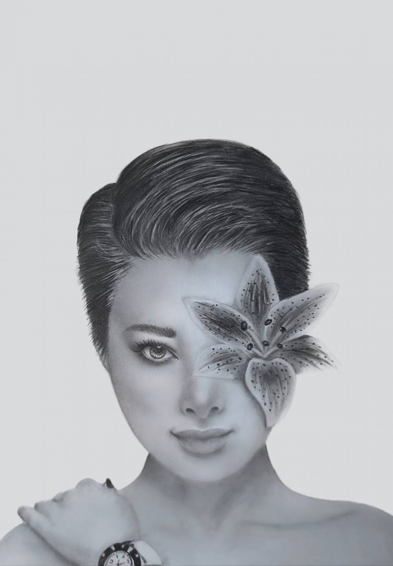 Asian beauty Drawing - Natalia Semenenko - Jose Art Gallery