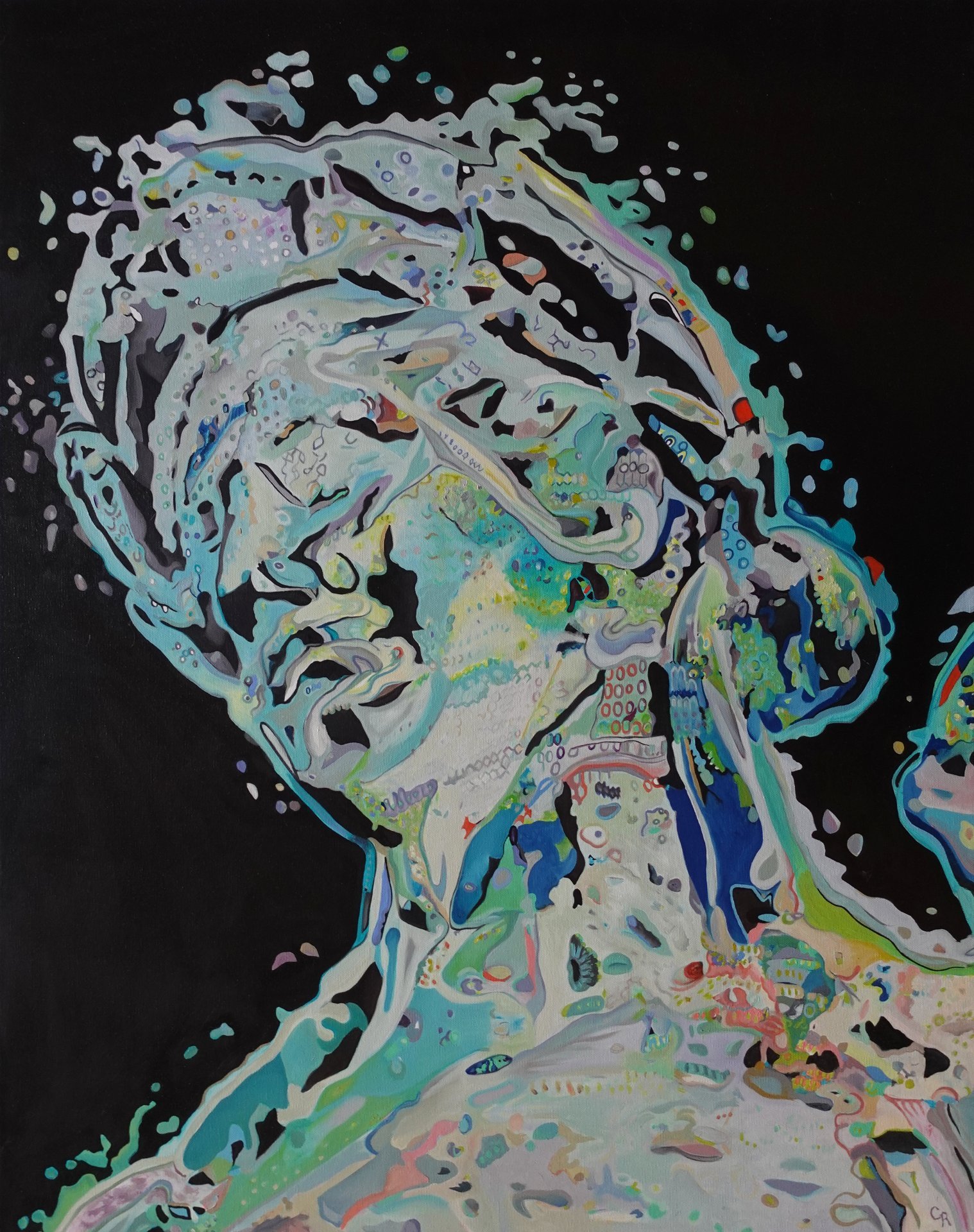 Reconstruction No.4 Painting by Constantin Roucault