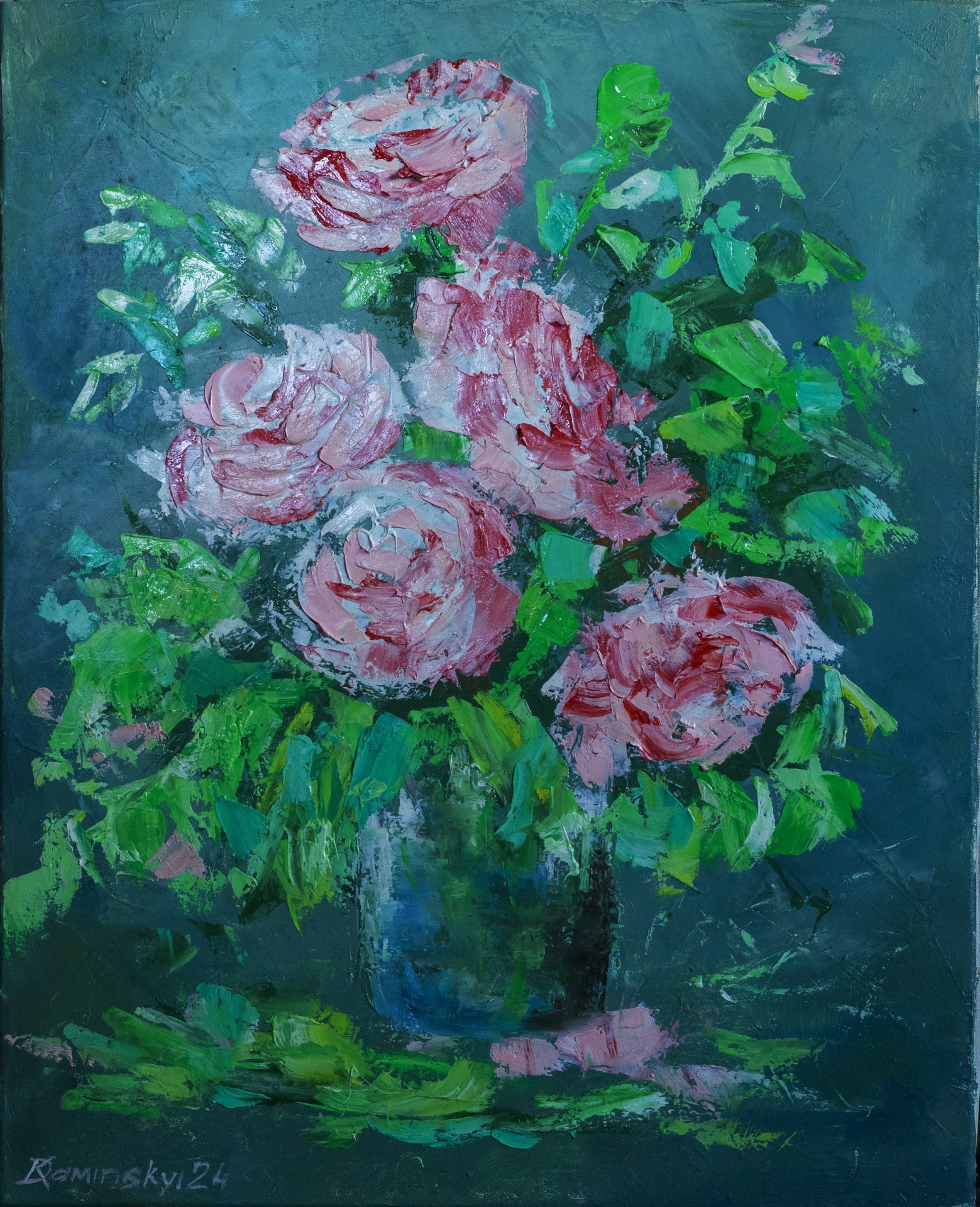 Картина «Квітковий Вальс Піони у Світлі Дмитро Камінський