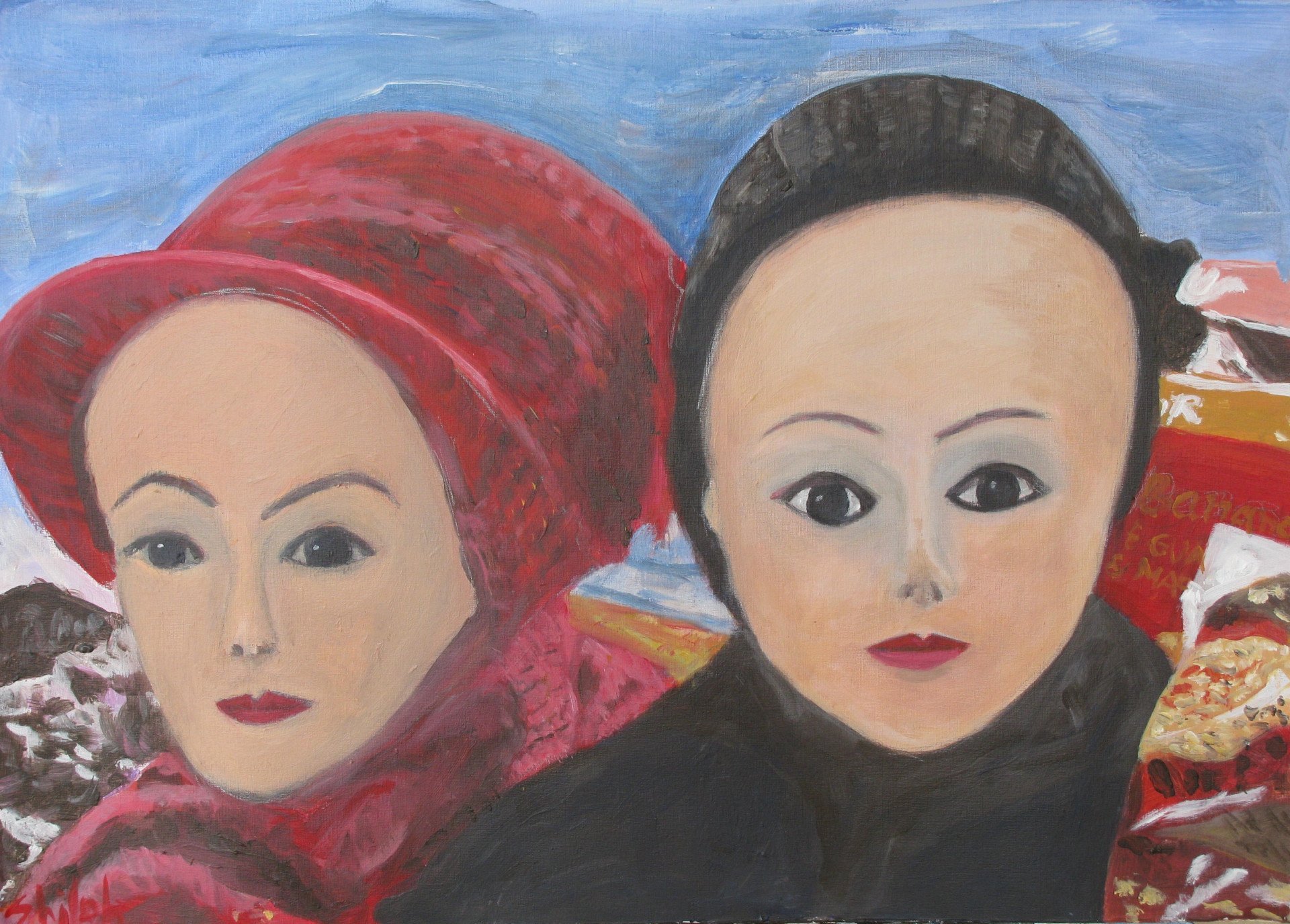 Manikin Painting by Dan Shiloh - Jose Art Gallery