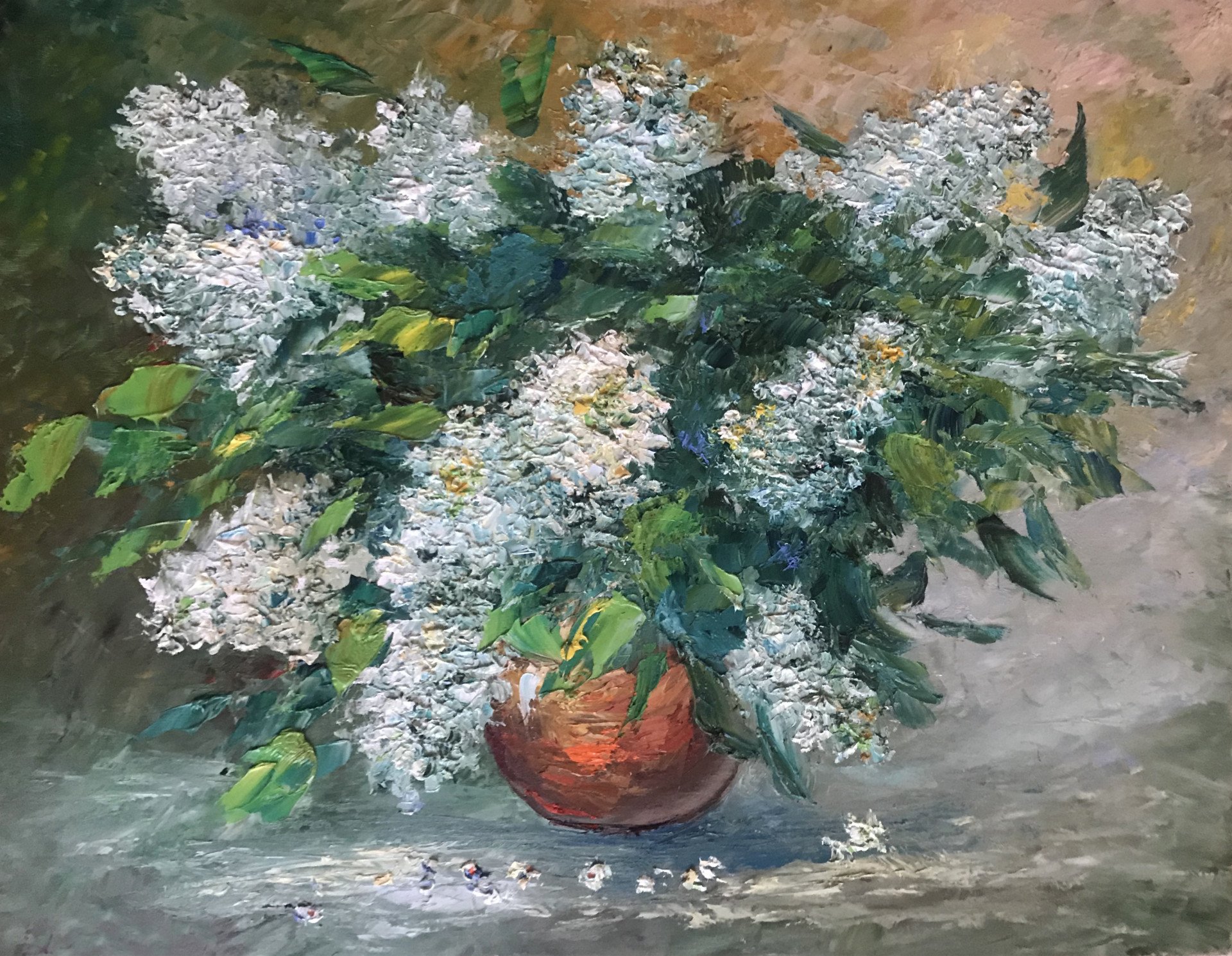 Lilac Painting by Alexander Jose - Jose Art Gallery