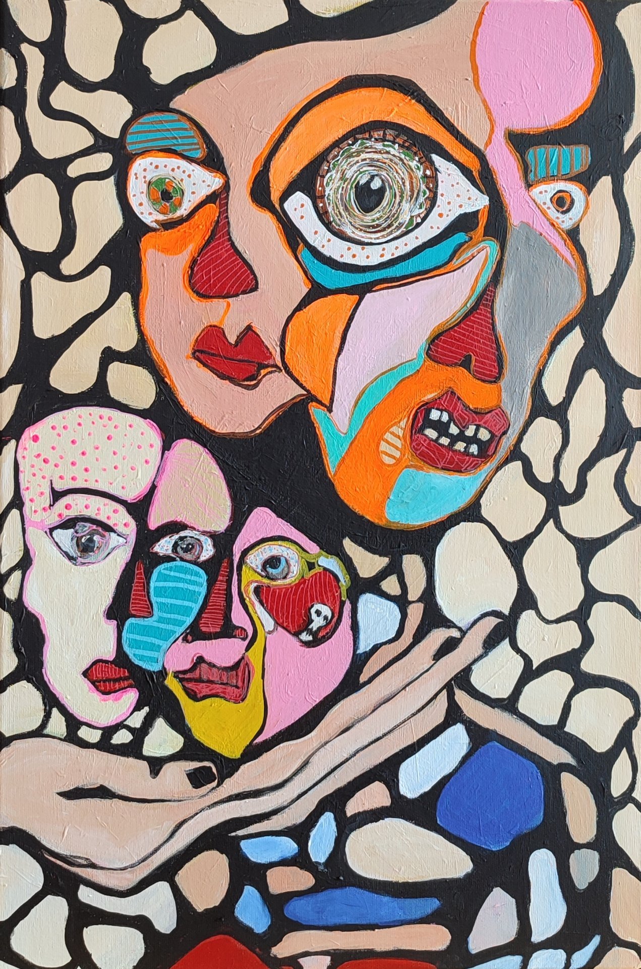 SPLİT Painting by Rana ALSEBAI - Jose Art Gallery