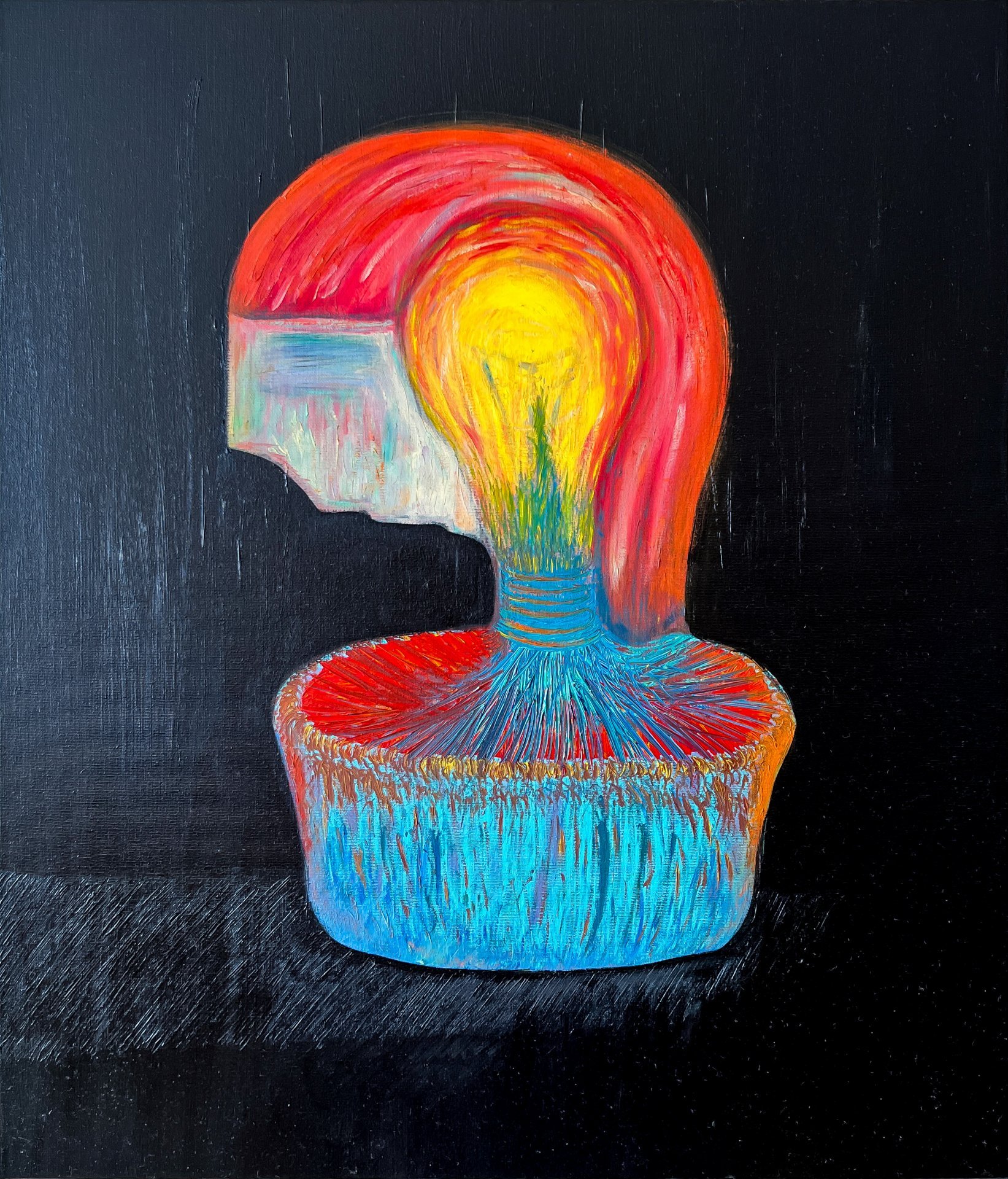 Illuminate the Mind: Solitude & Genius Painting by Serj. B.