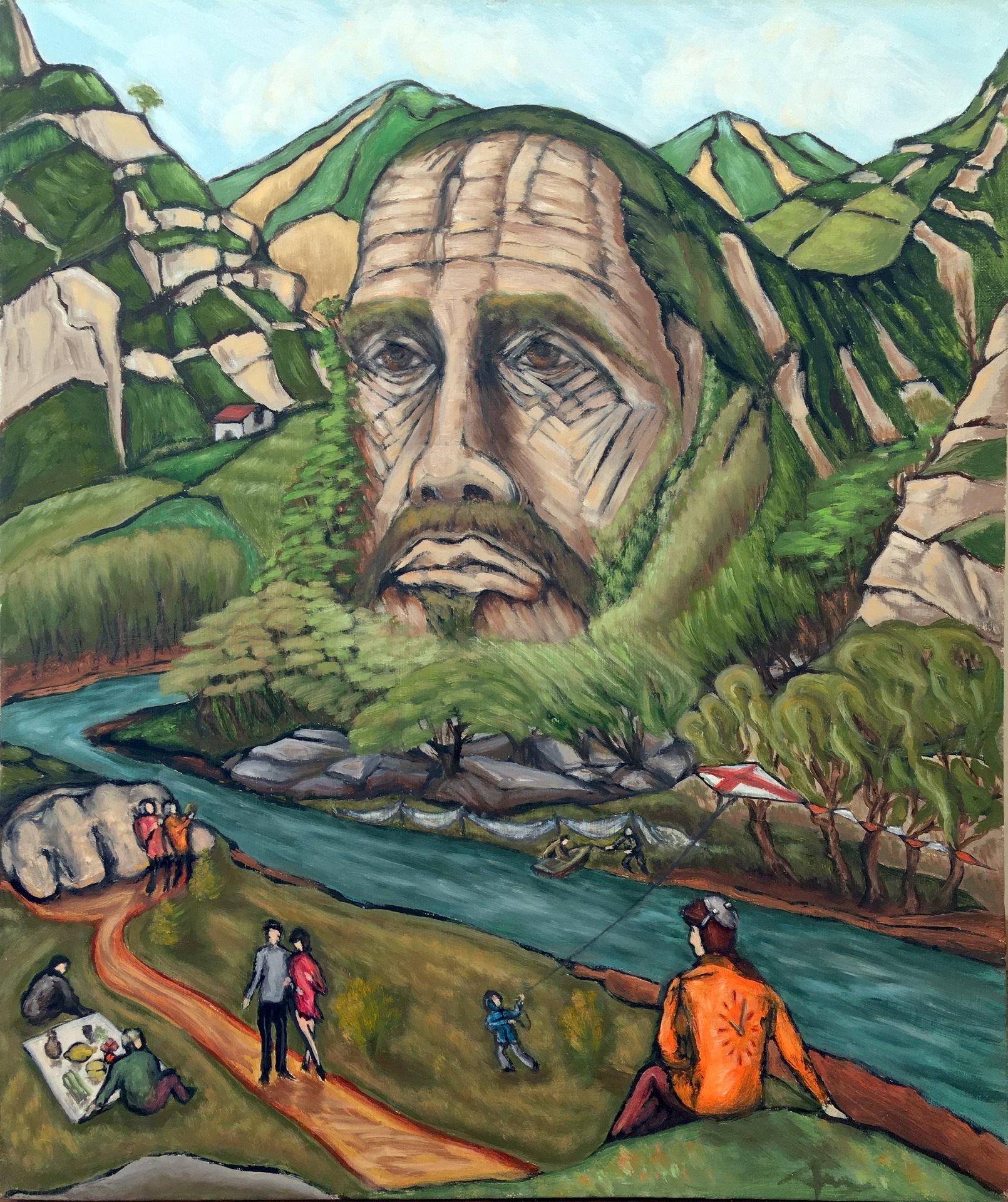 The Time. Self-portrait Painting by Fedor Aseev