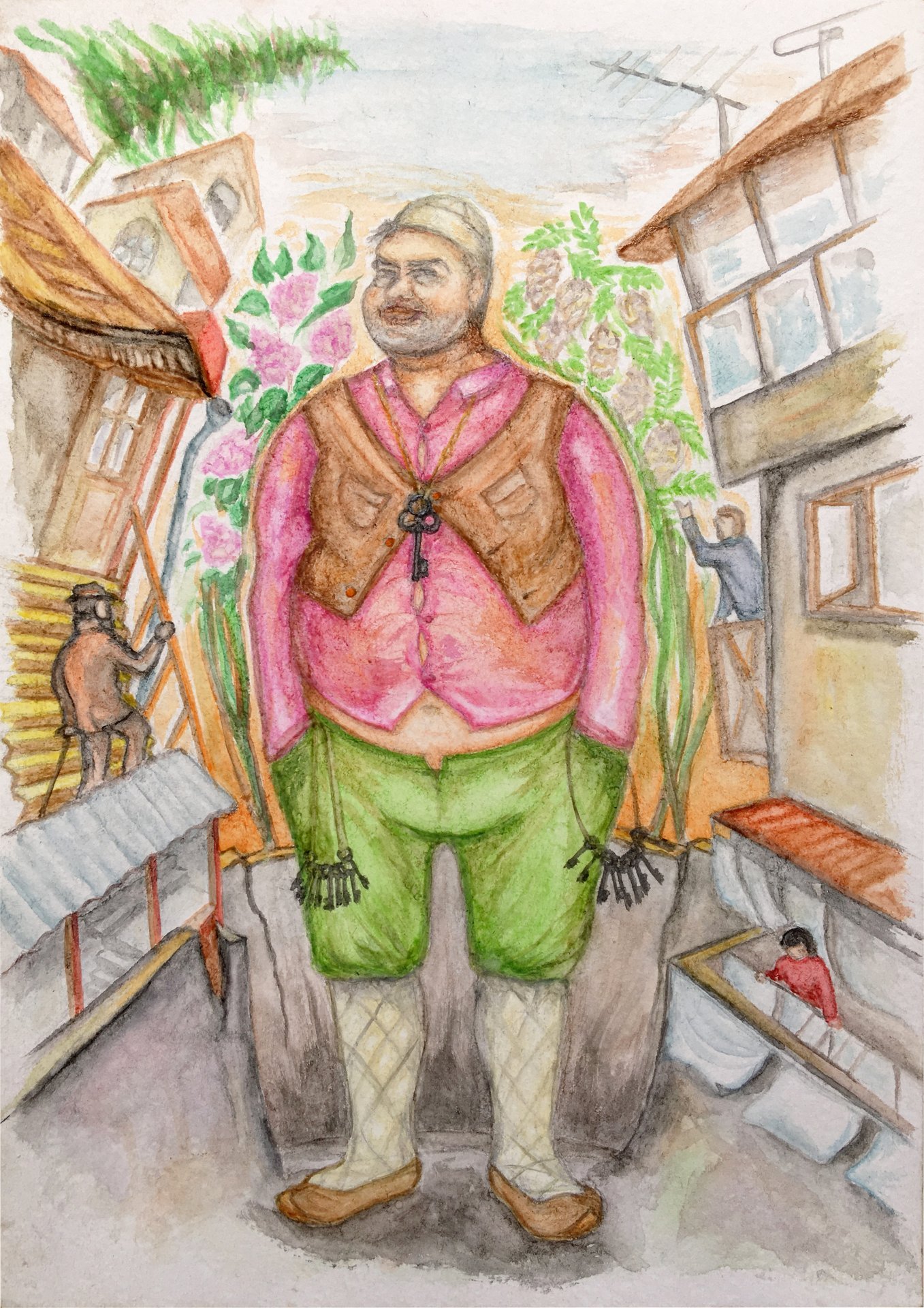 The Key Keeper Painting by Fedor Aseev - Jose Art Gallery