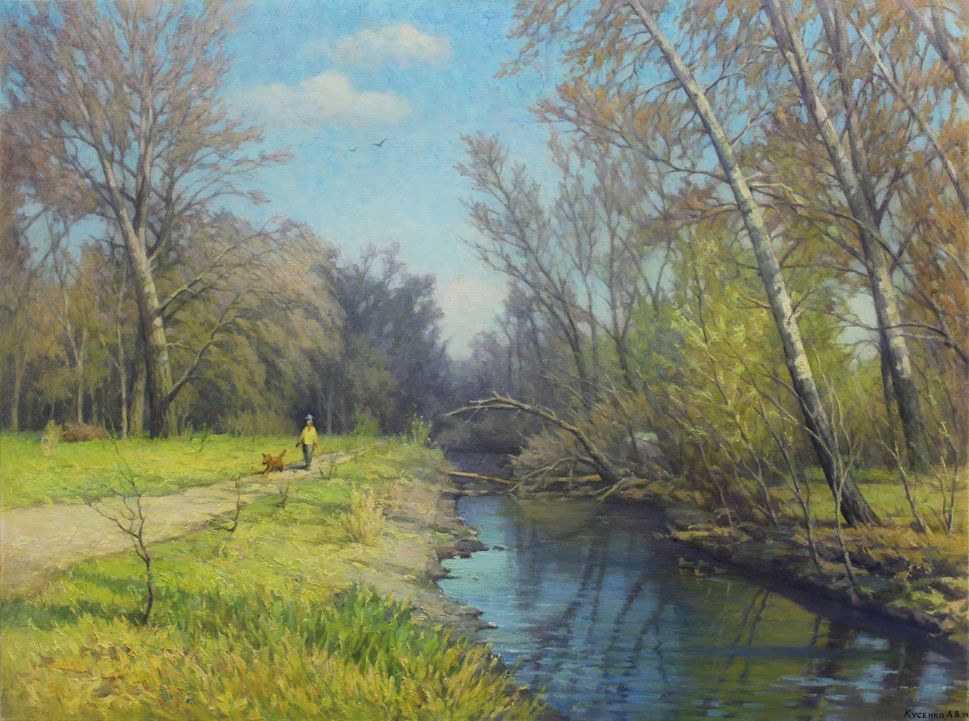 Spring day Painting by Alexander Kusenko - Jose Art Gallery