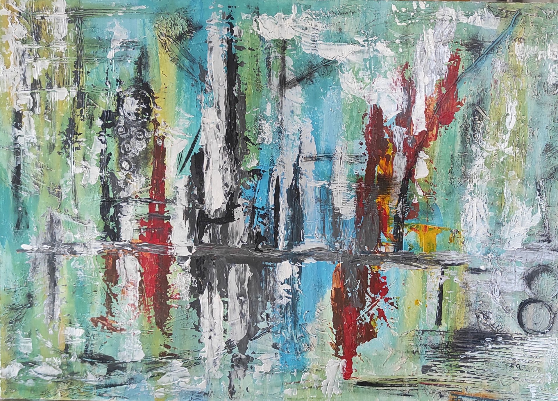 Connection to heaven Painting by Natalia Fernández TAO