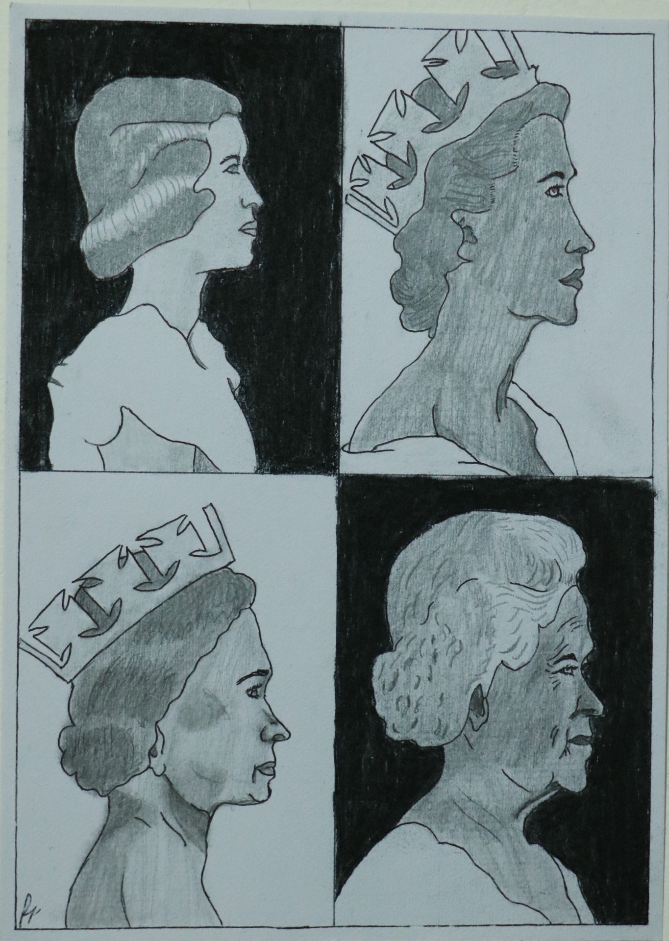 The queen of the century (100) Drawing - fabio pasquali