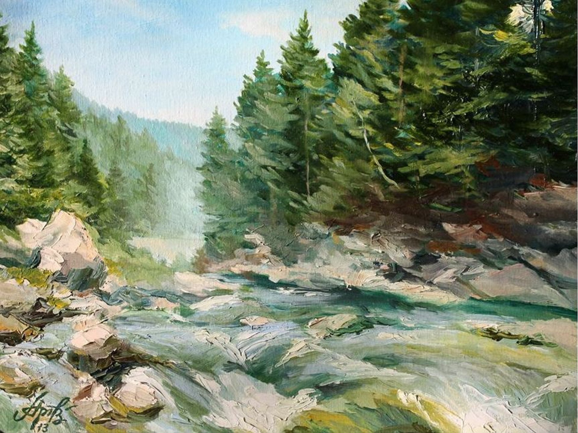 Water flaws Painting by Artem Vashkevych - Jose Art Gallery