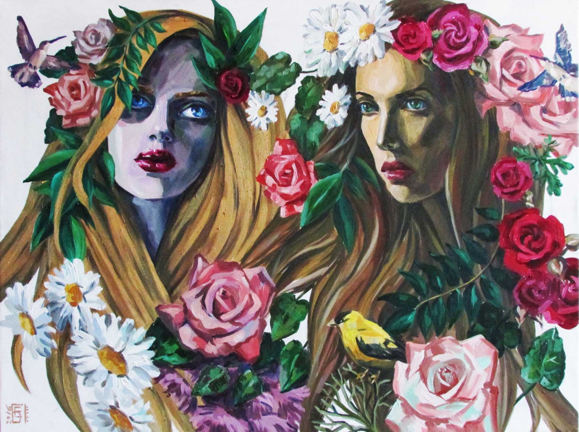 Nymphs Painting by Kateryna Bortsova - Jose Art Gallery
