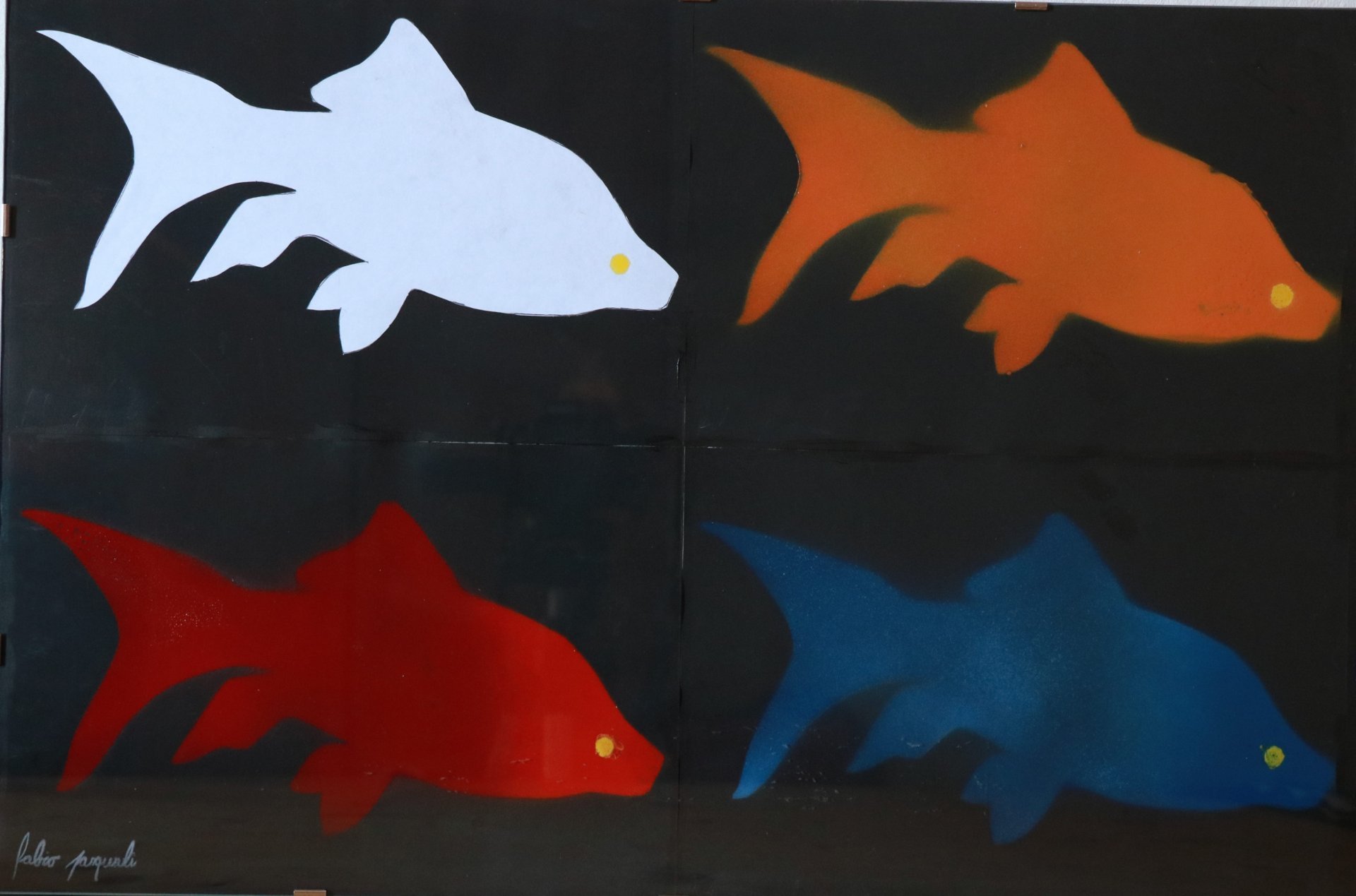 Fish pop art (N°69) Painting by fabio pasquali