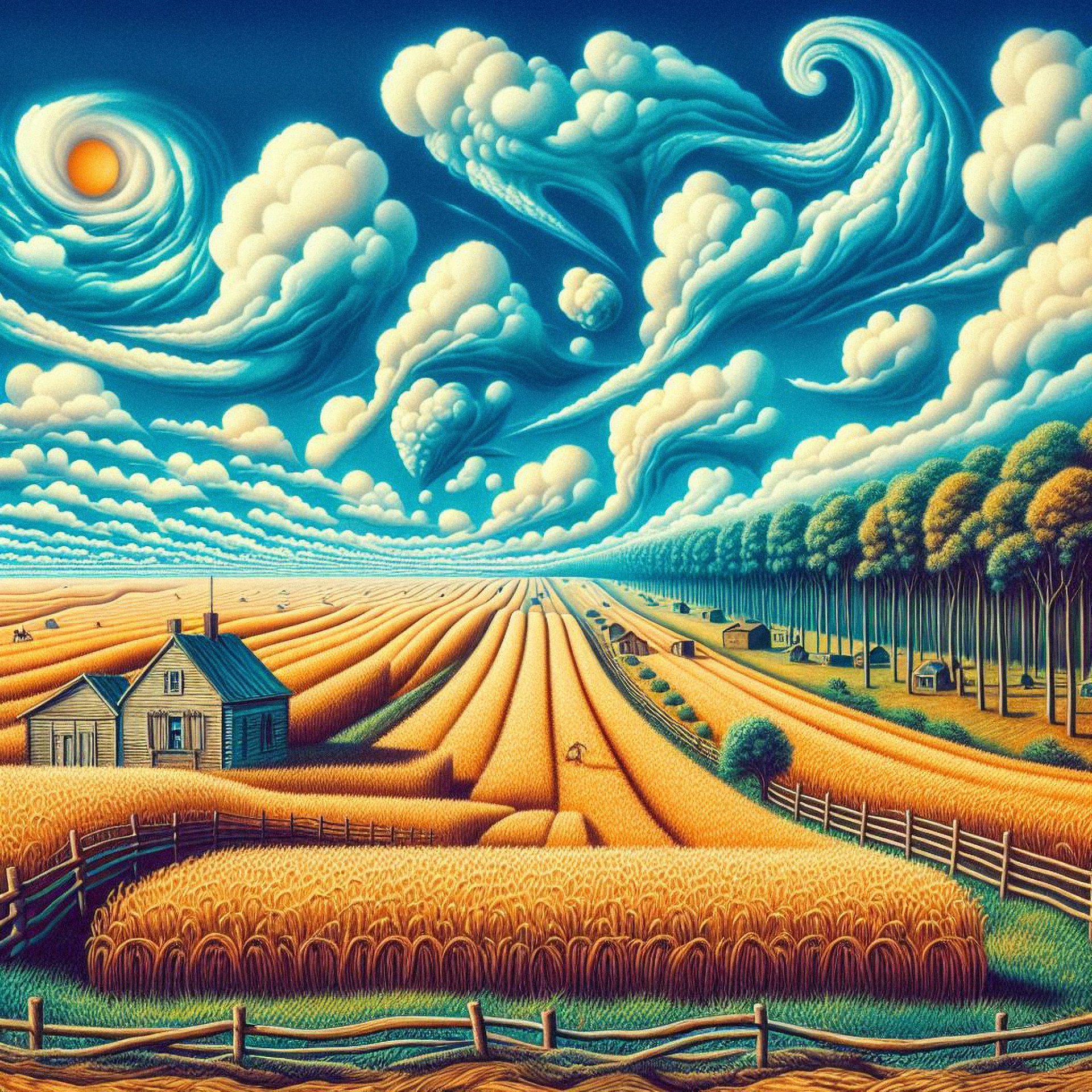 Wheat field Digital Art - Alina Prytula - Jose Art Gallery