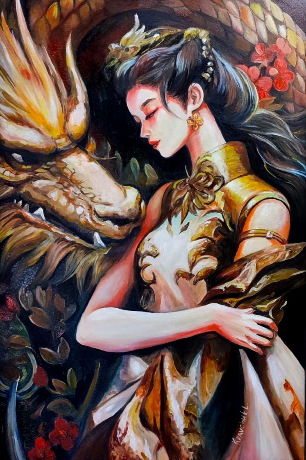 Картина «Золотий дракон», Непомітна художниця