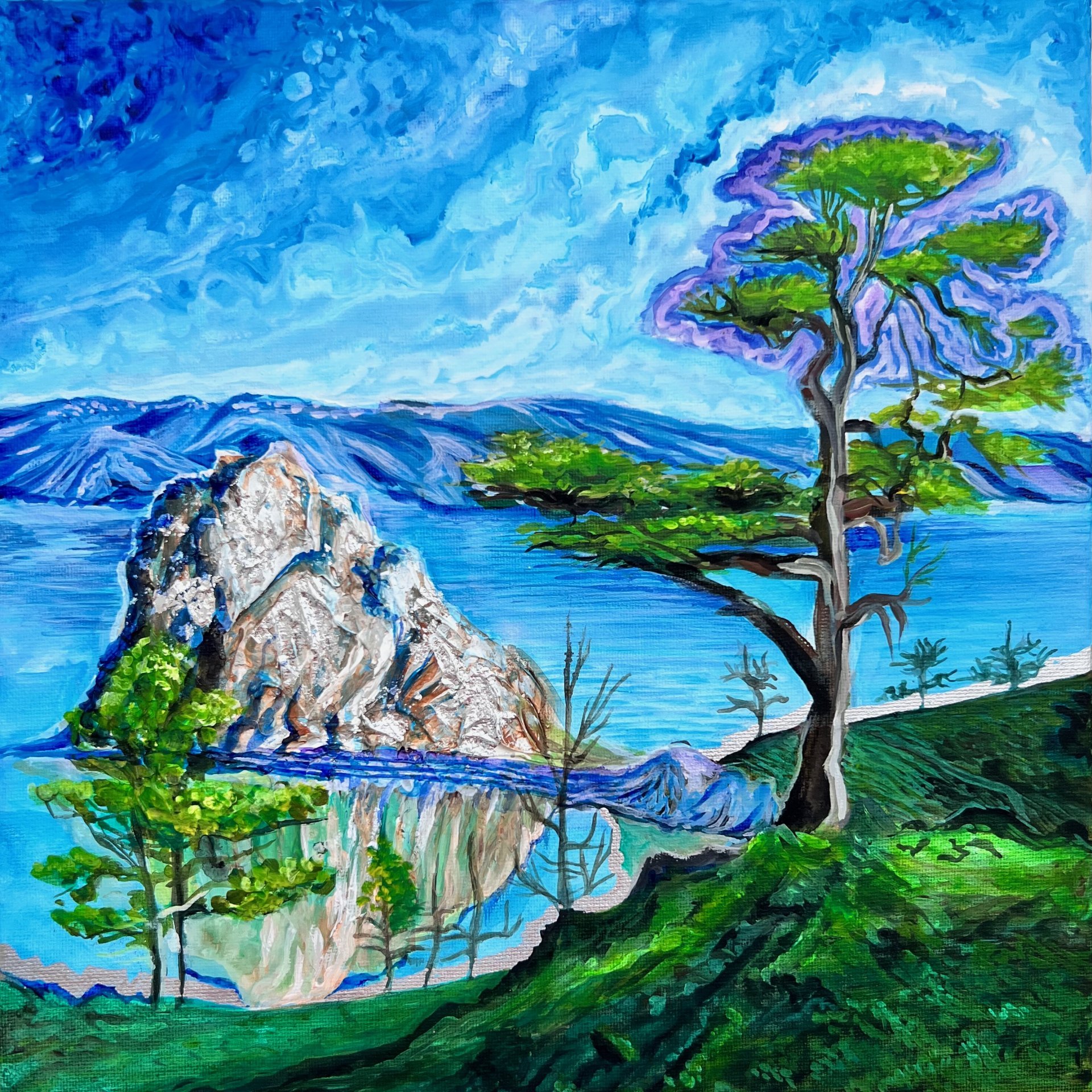 Reserved Valaam Painting by Olga Serebryanskaya