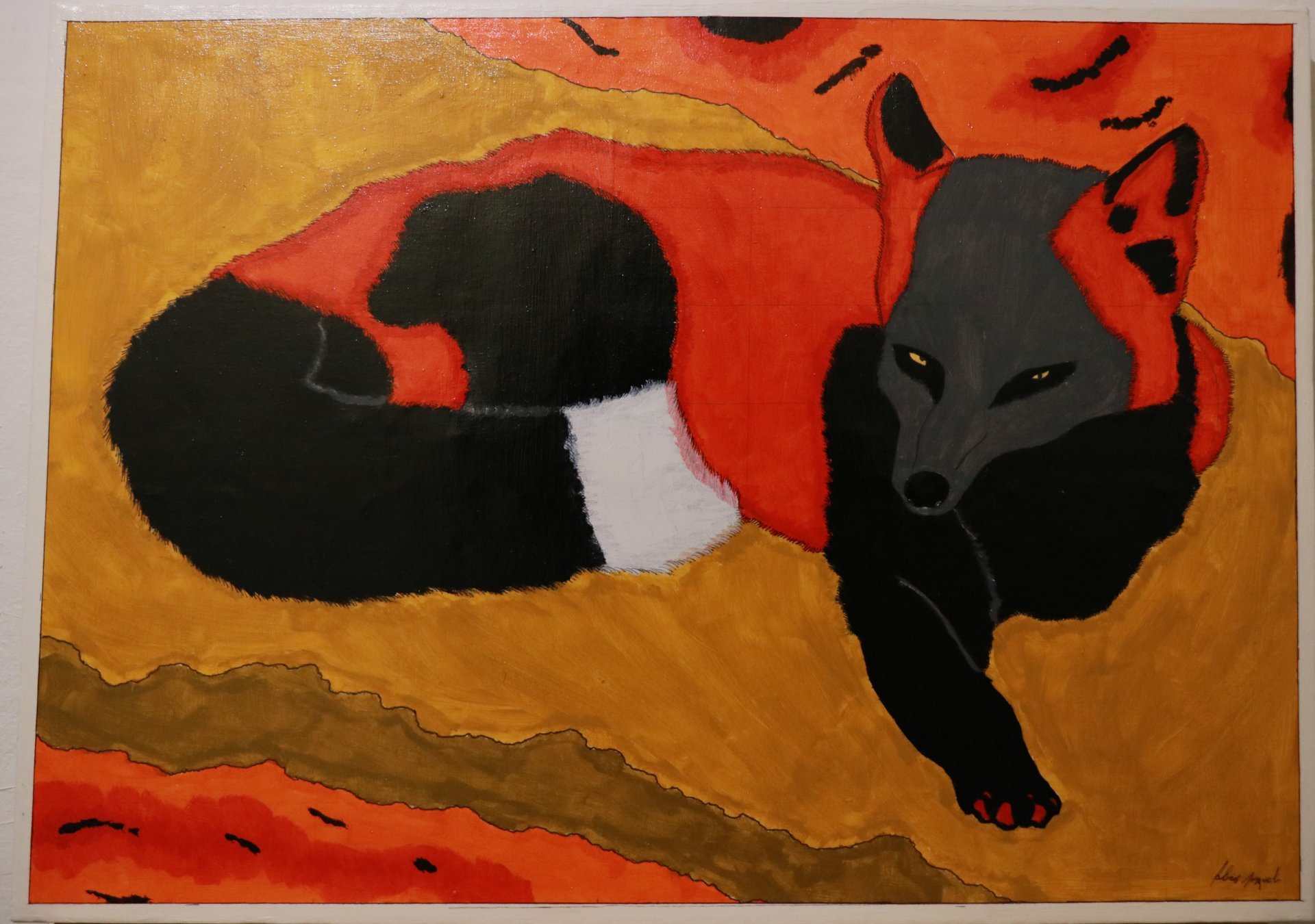 Fire Fox (N°125) Painting by fabio pasquali