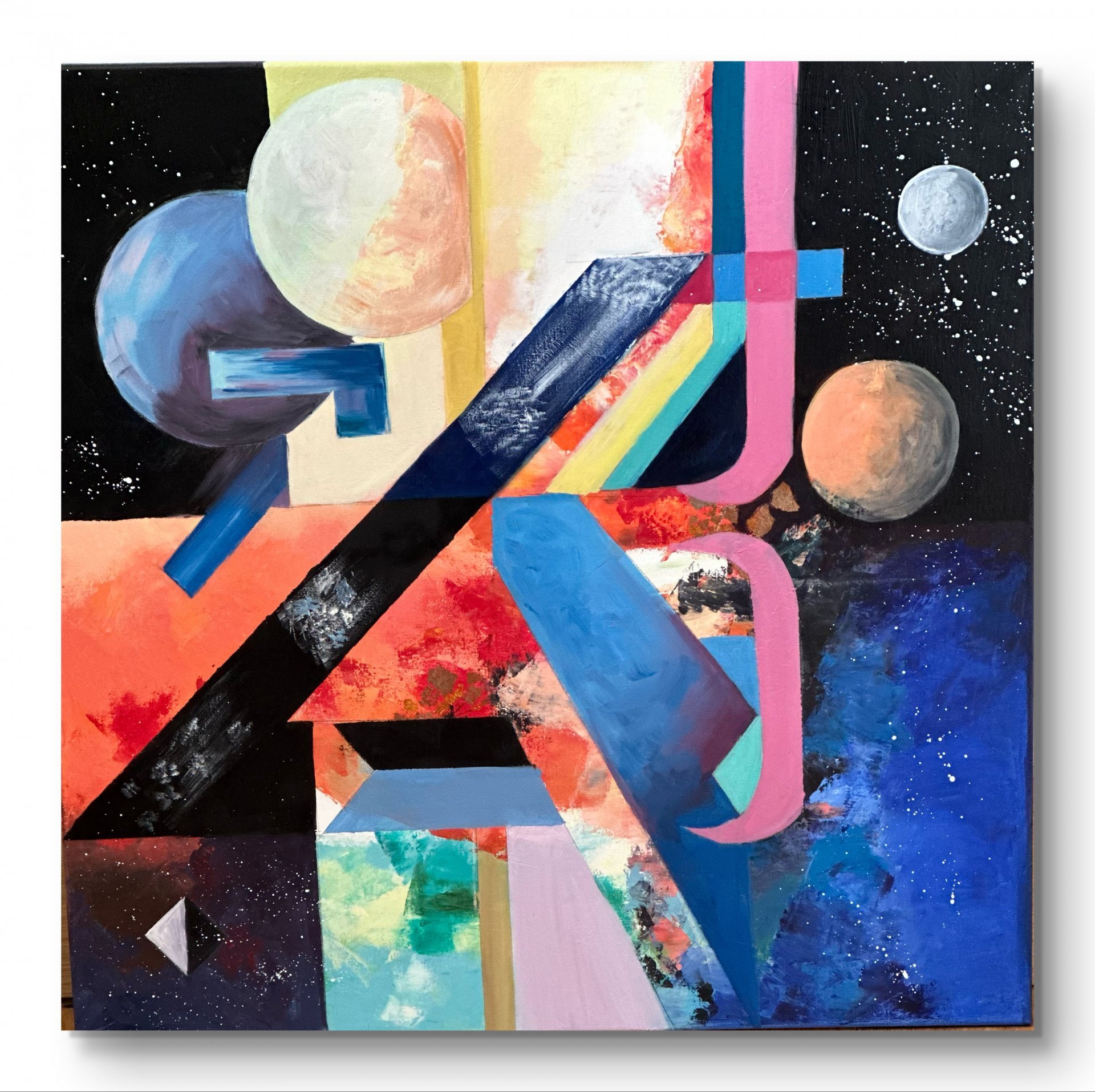 Geometry of the universe Painting by Larisa Robins