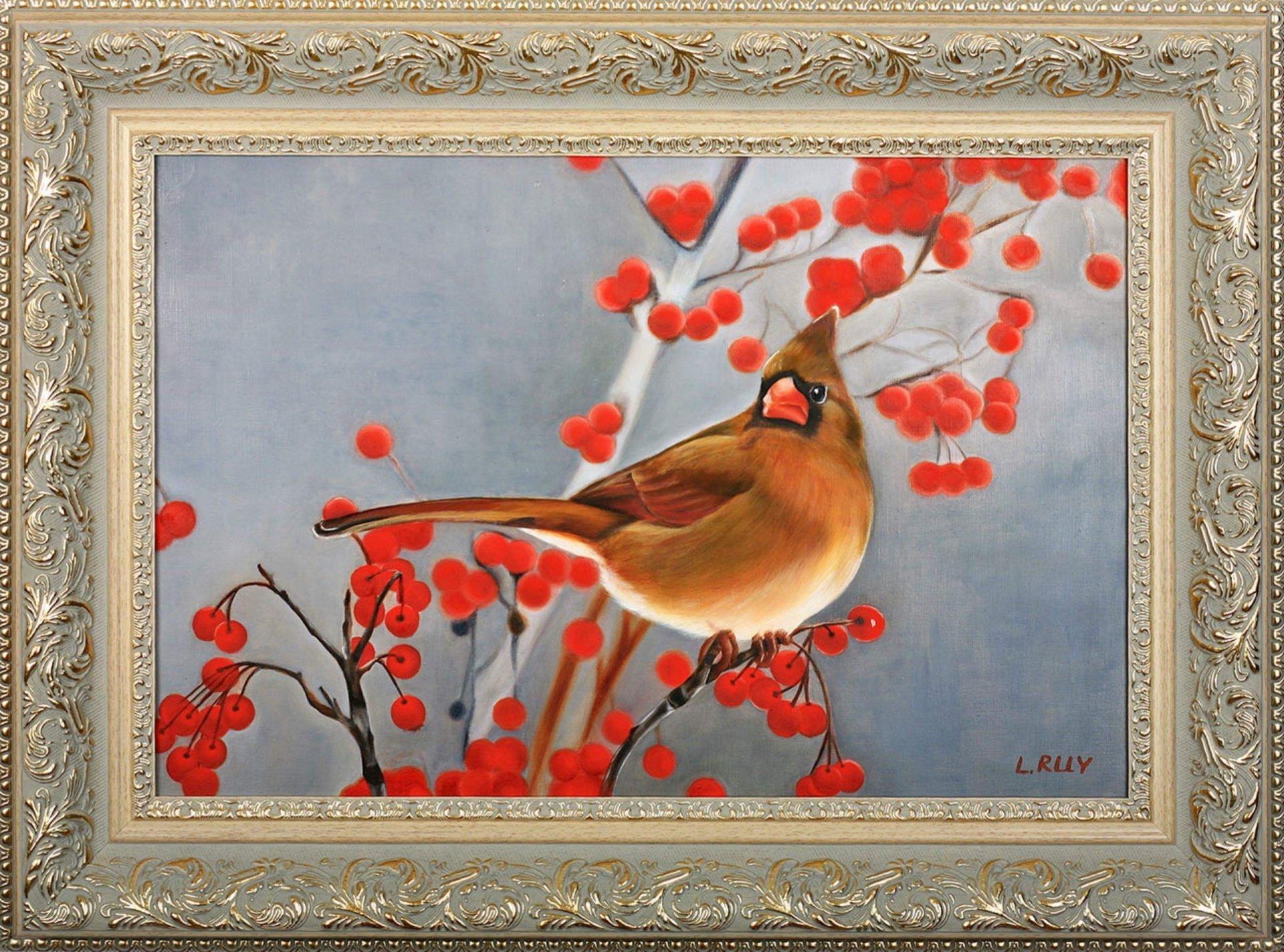 Bird of Happines Painting by Larisa Ruy - Jose Art Gallery
