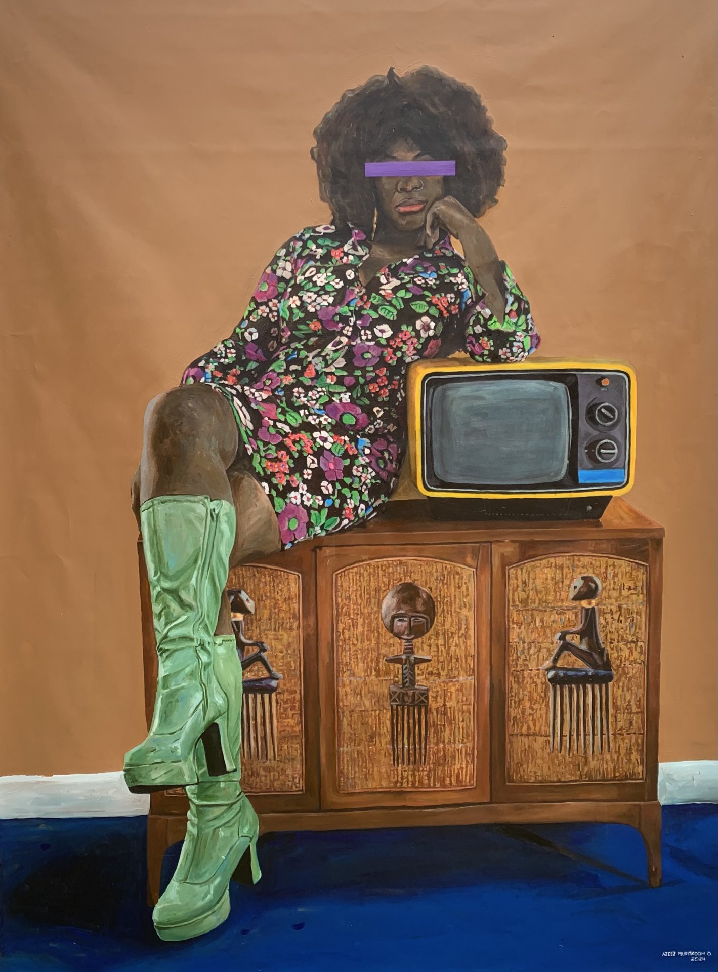 Ashabi Oge Painting by Muritadoh Azeez - Jose Art Gallery