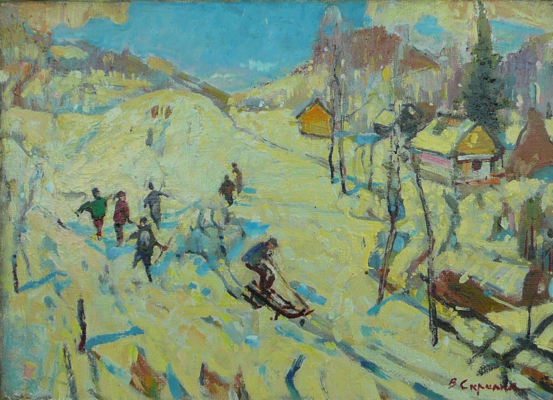 March Painting by Vasyl Skrypka - Jose Art Gallery