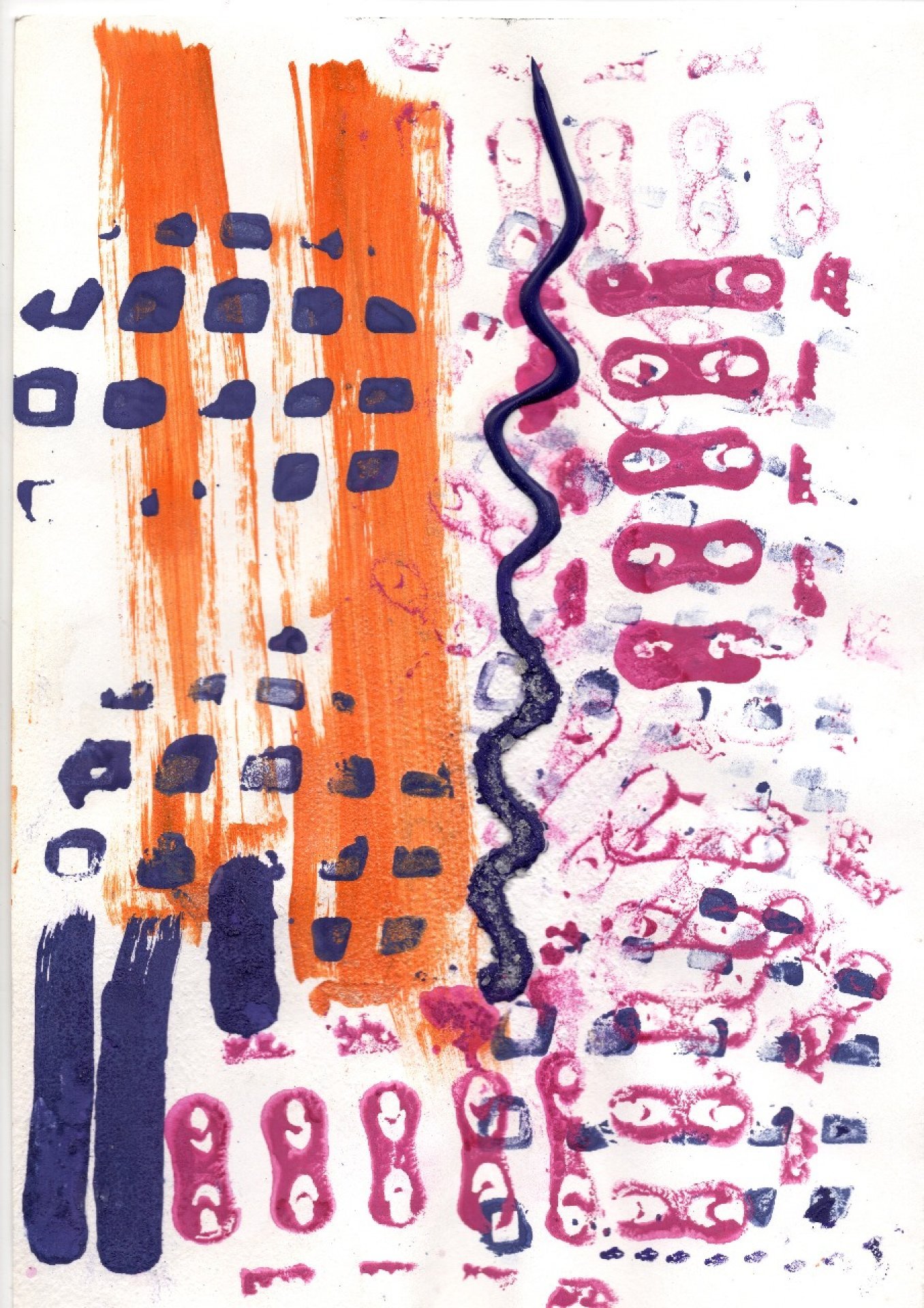 From the left hand Painting by Diana Ilnytska