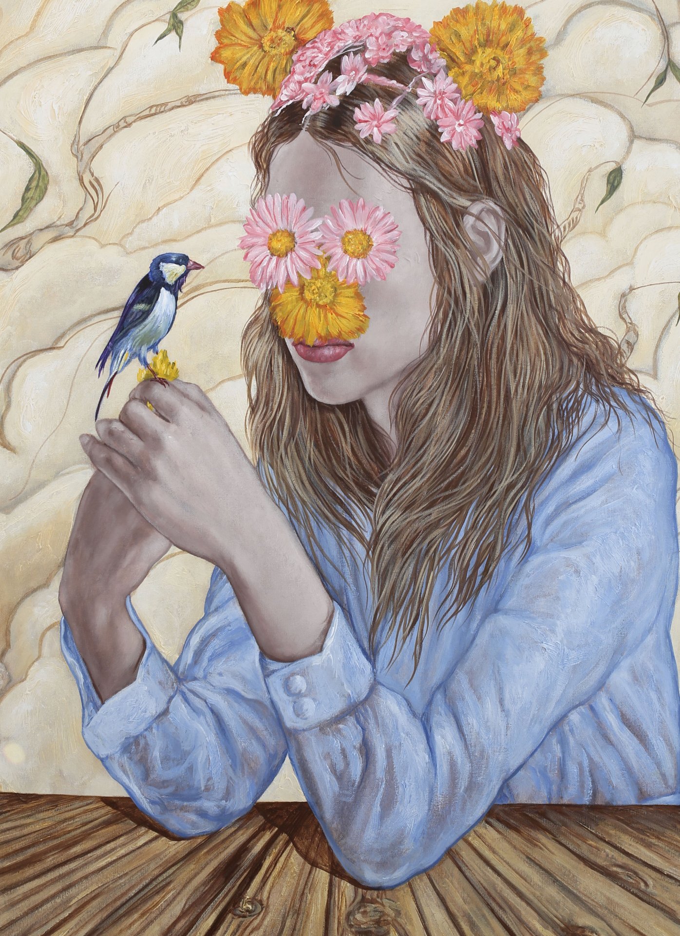 The Bird Painting by CARLOS GAMEZ DE FRANCISCO