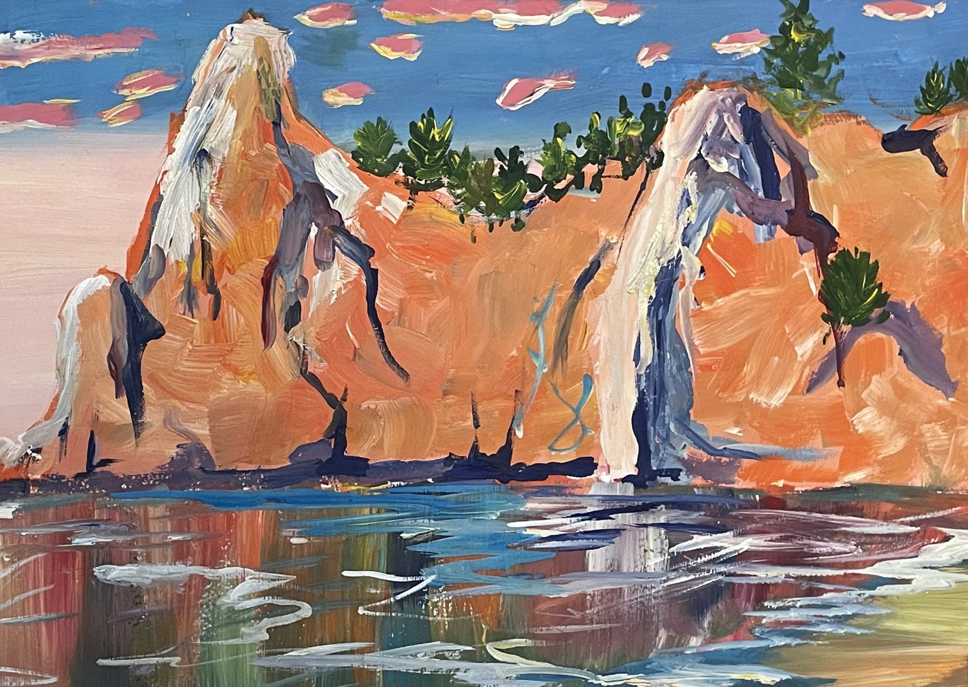 Inspiration from Baikal. Modern Landscape Painting by Kara