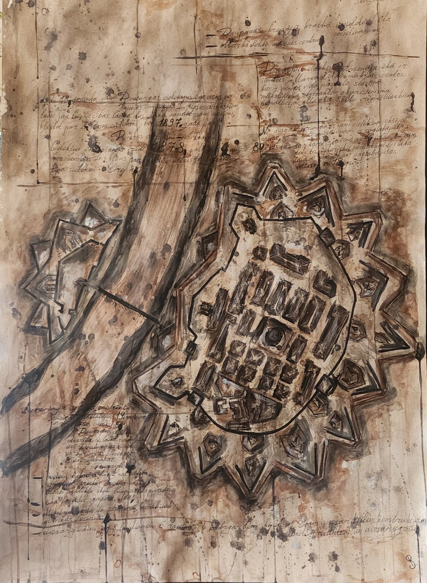 Dvinsk Citadel: Centuries-old defense Painting by Kristina Chief Chief