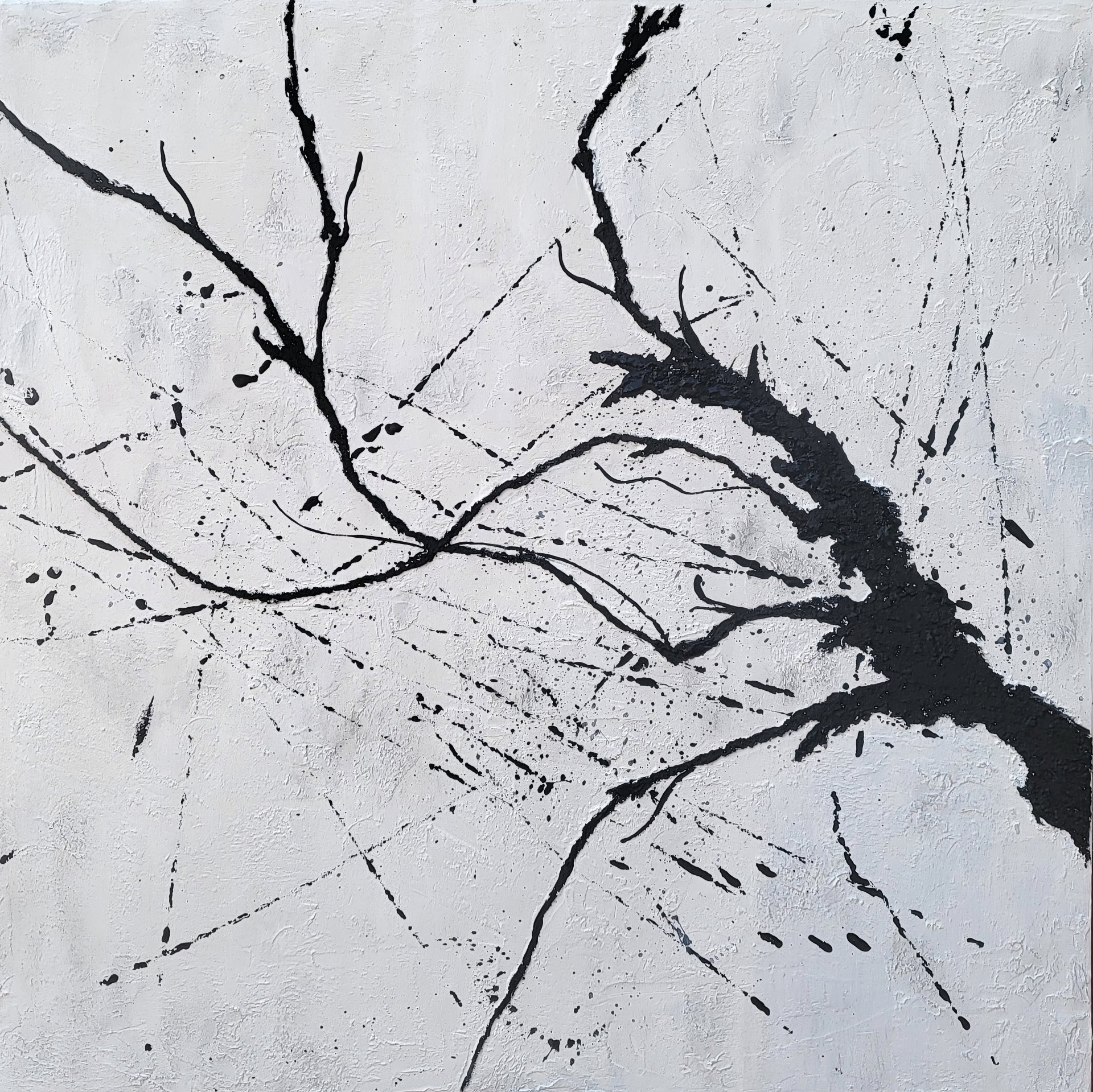 Arte Abstracto En Blanco Y Negro