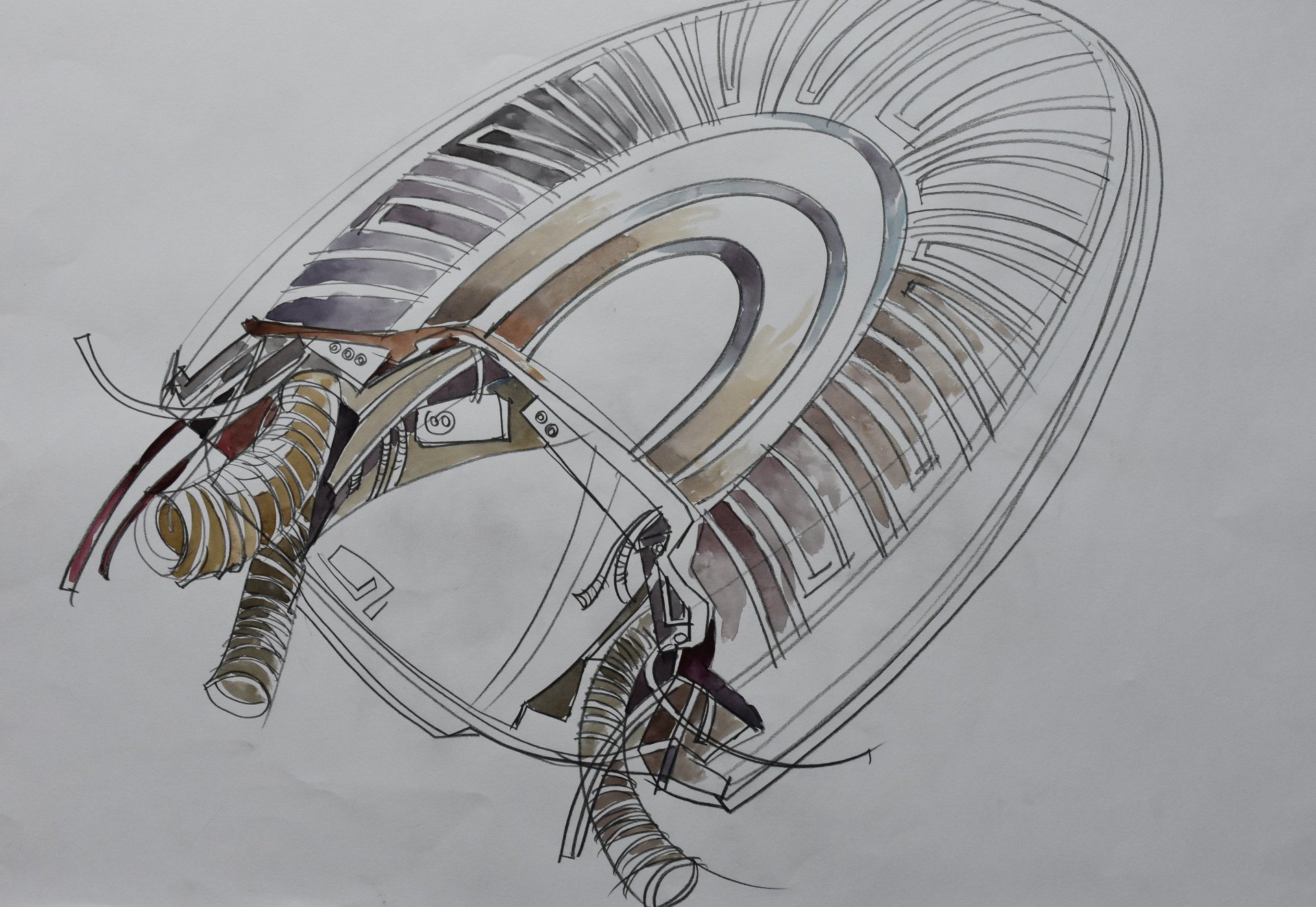 Series Foreign Invision 3 Drawing - Roman Bonchuk