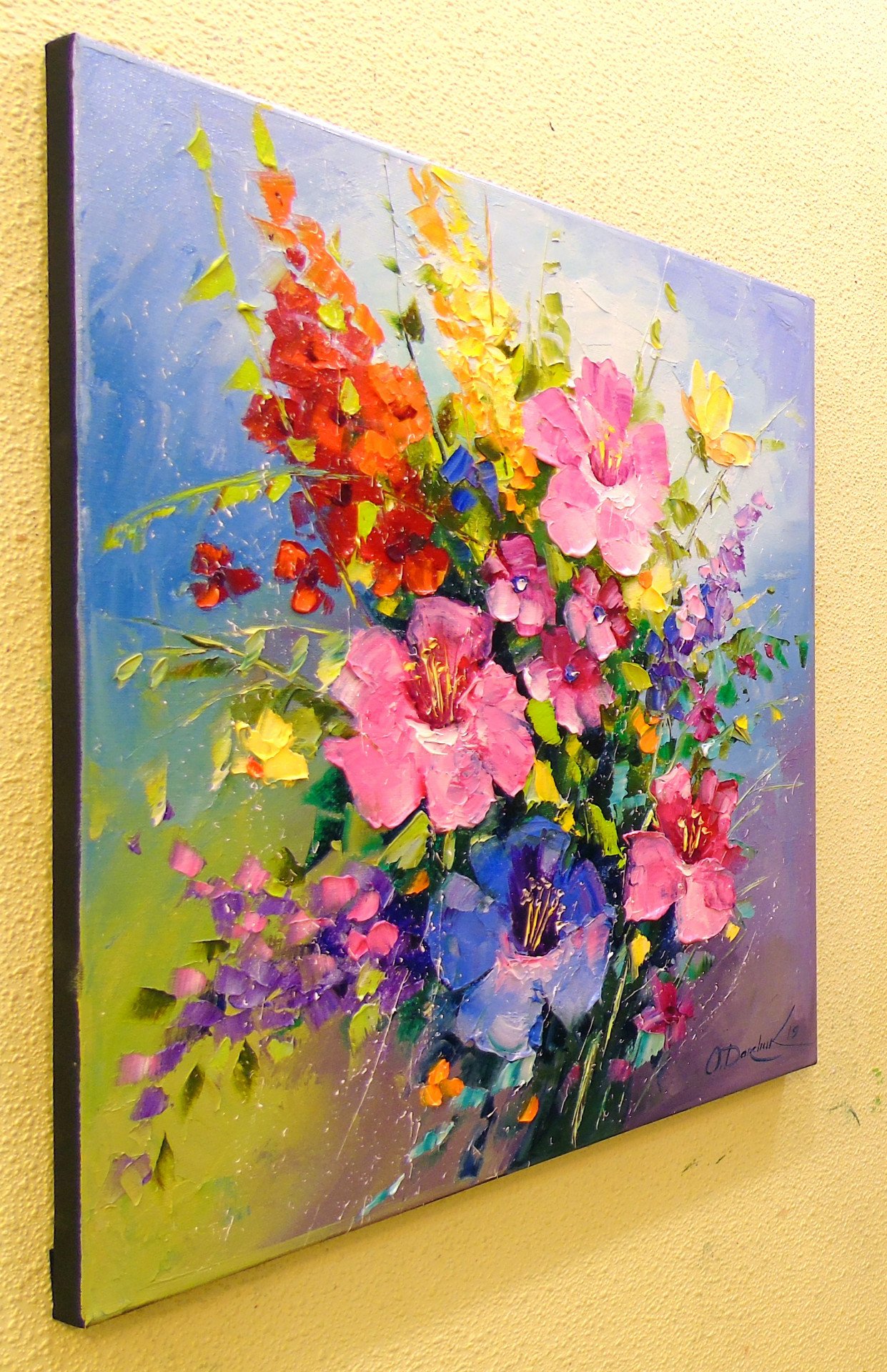 A bouquet of meadow flowers Painting by Olha Darchuk
