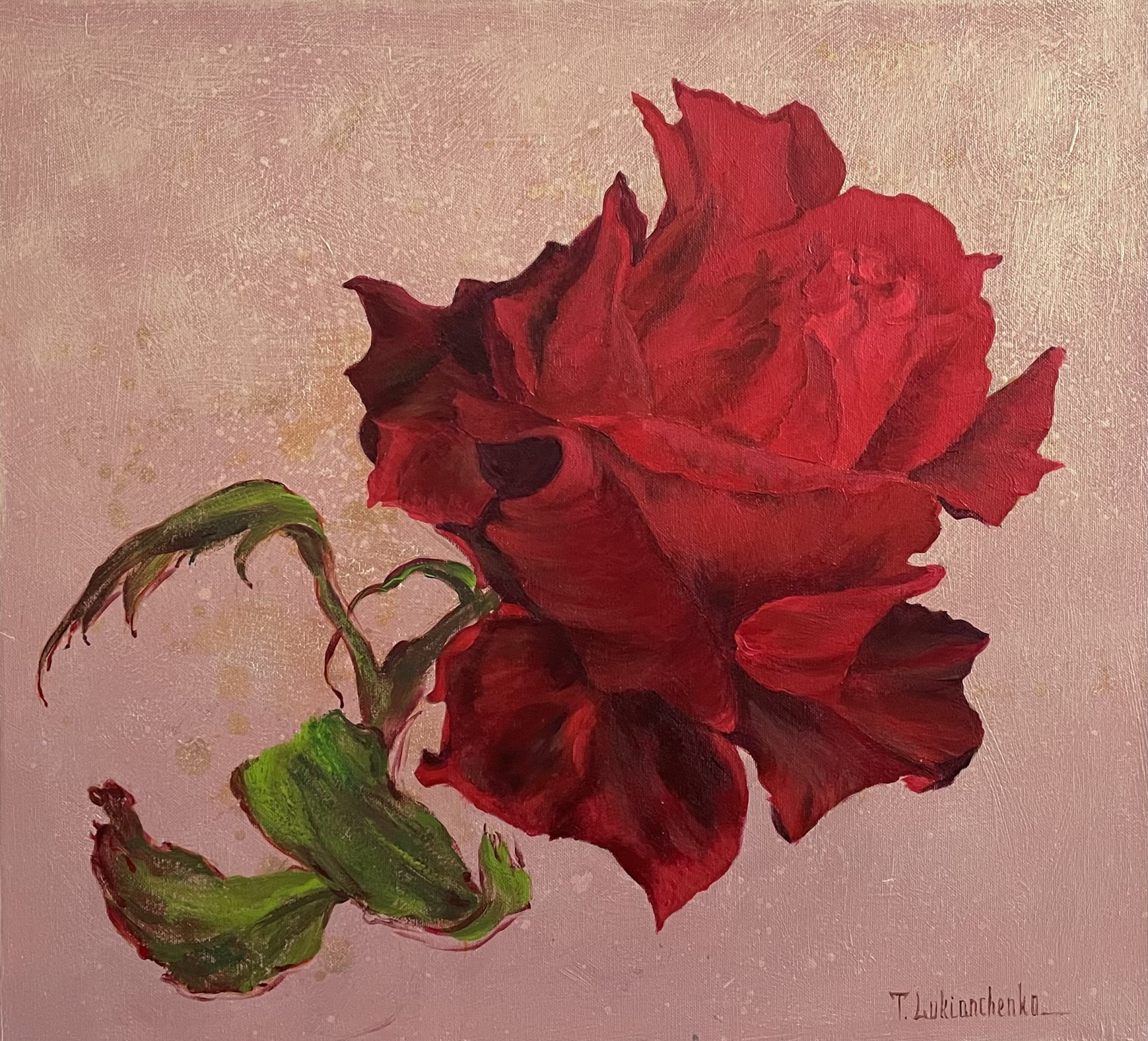 RED VELVET Painting by Tetiana Lukianchenko
