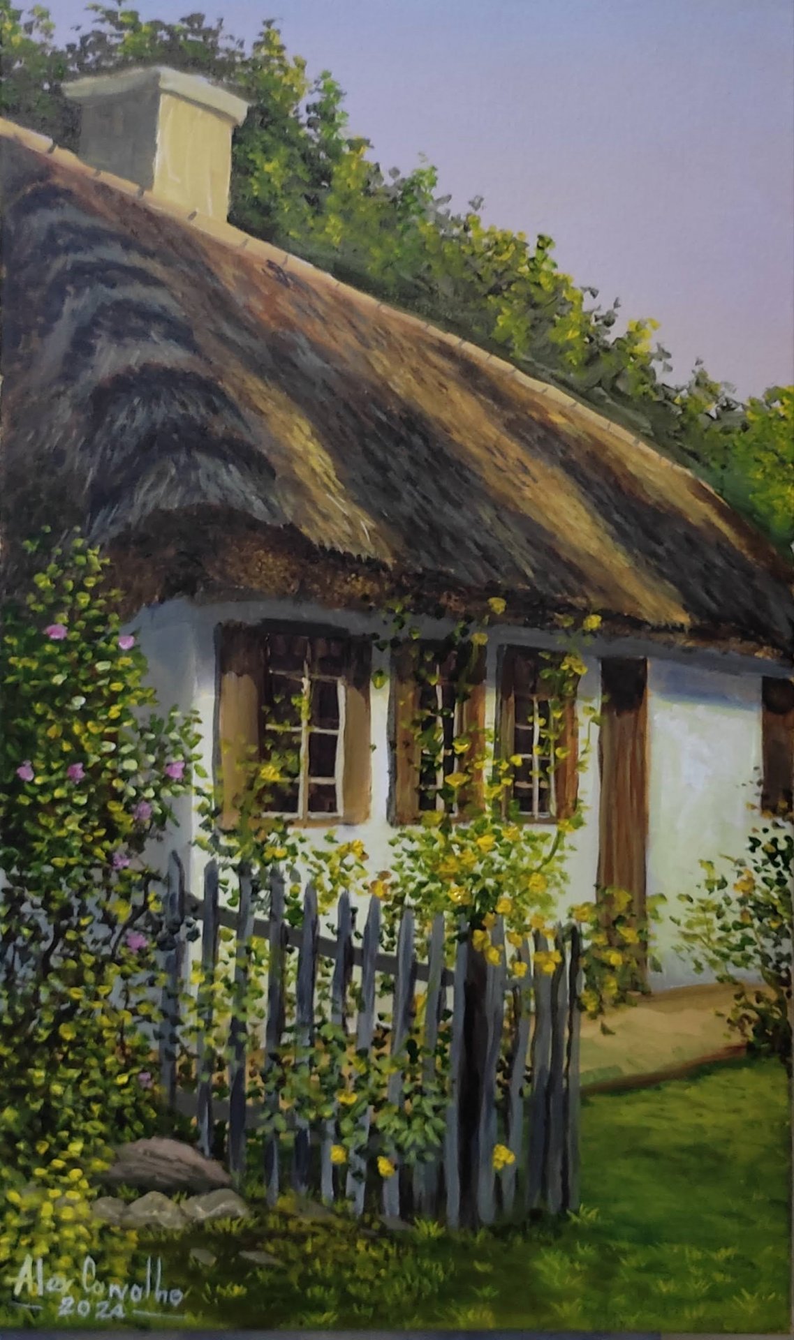 Country House: Rural Elegance Painting by Alex Carvalho