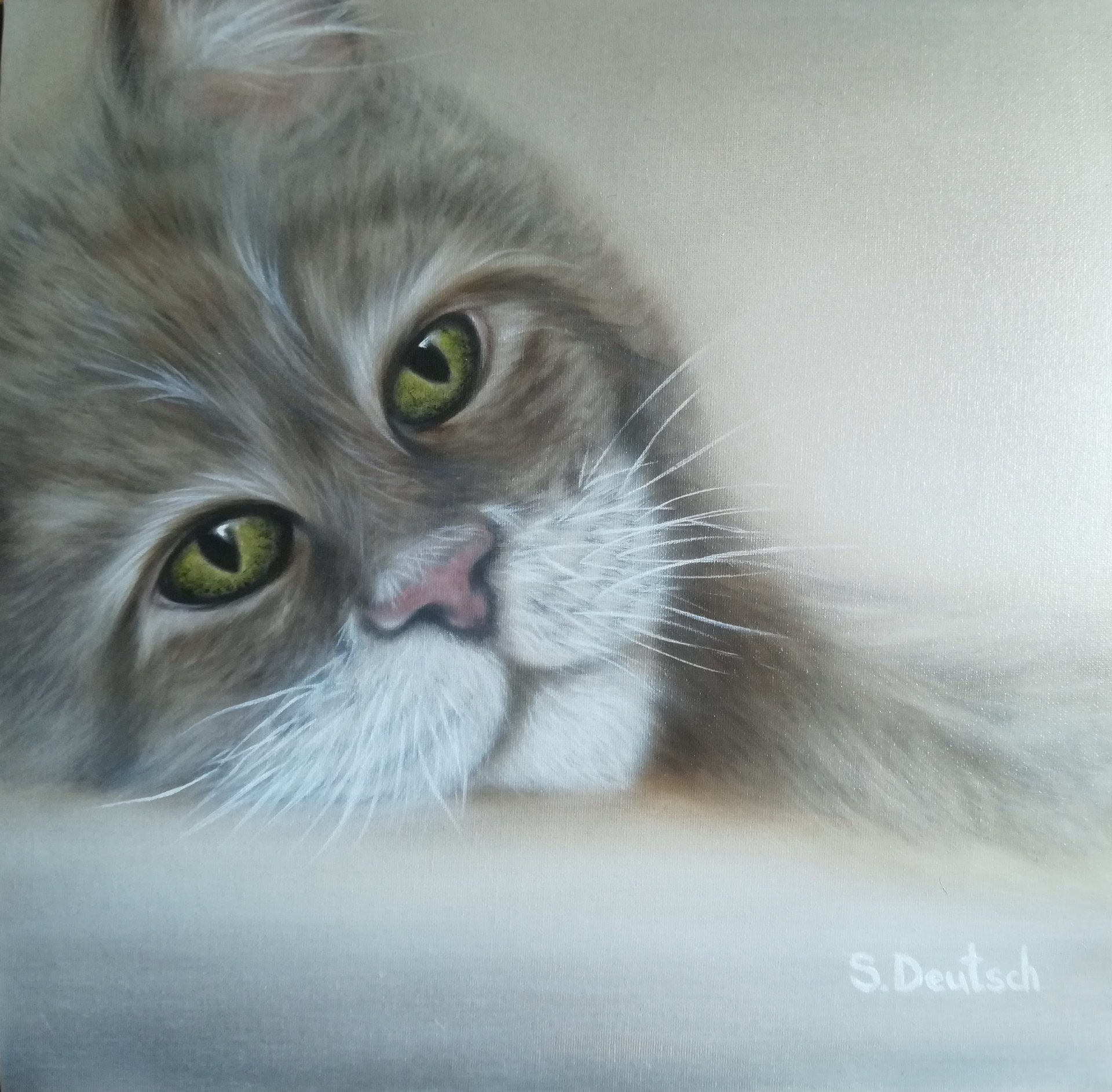 Cat Painting by Svitlana Deutsch - Jose Art Gallery
