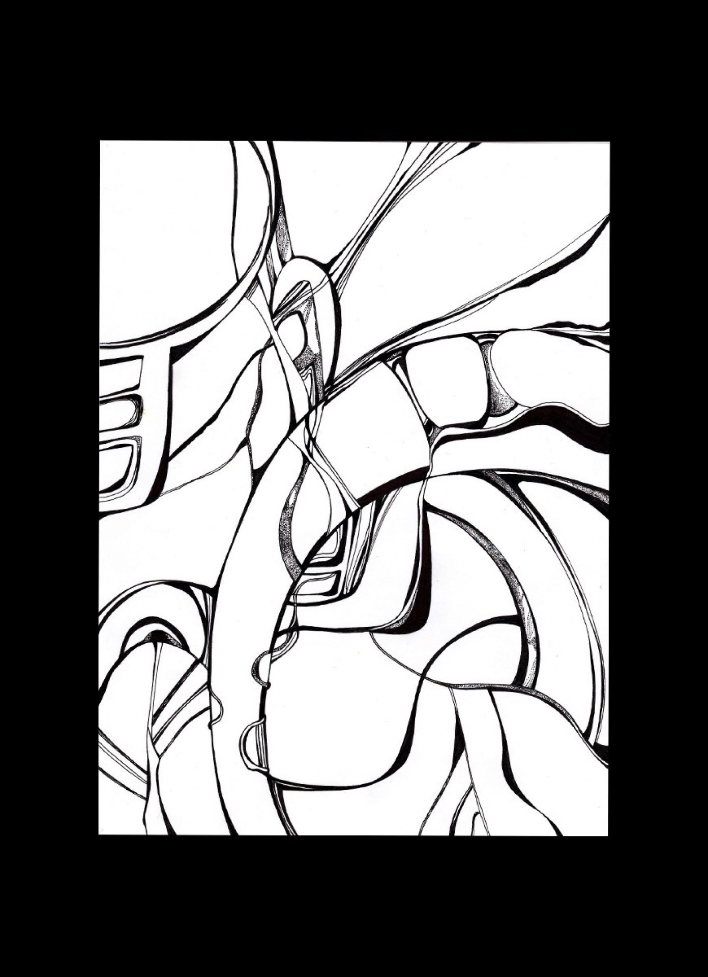 Crossroads Drawing - Diana Ilnytska - Jose Art Gallery