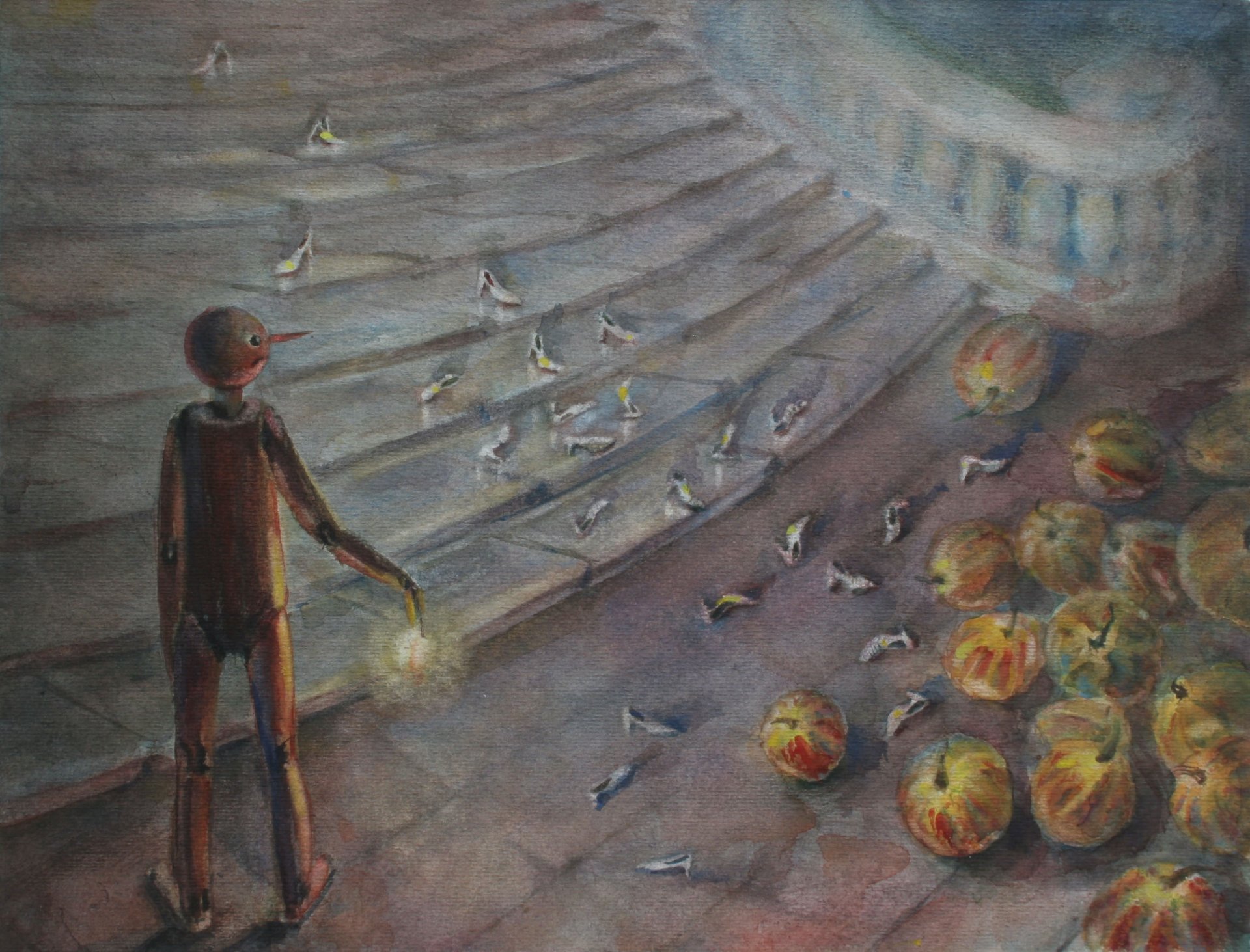 System failure Drawing - Aleksandr Tkachenko