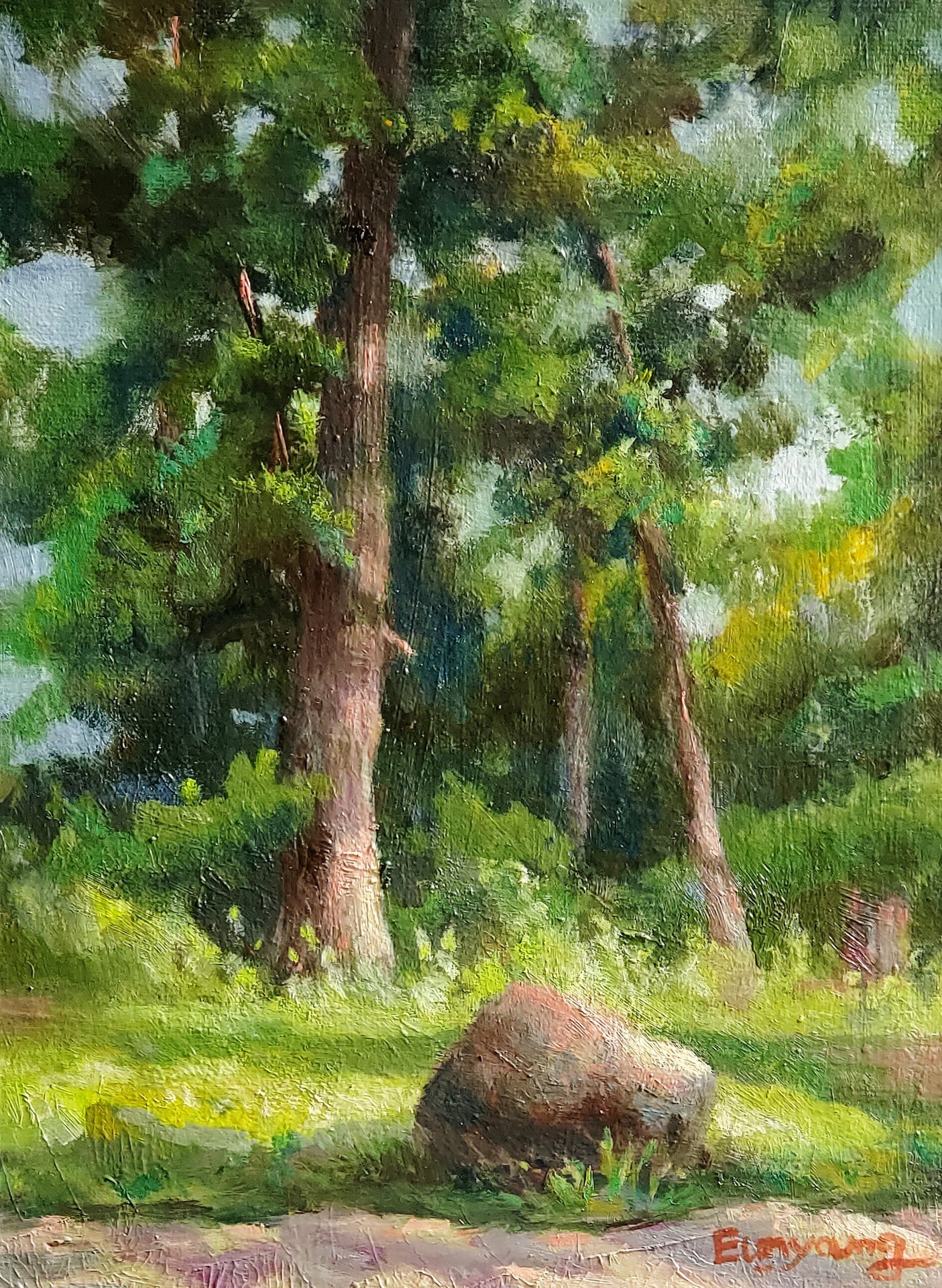 Eternal Greenery Painting by Eun Yun - Jose Art Gallery