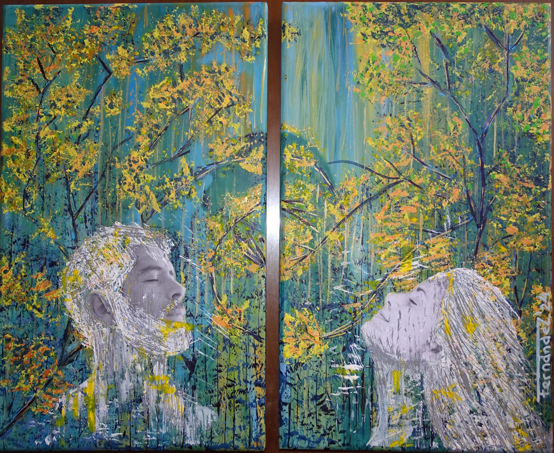 Restore to Breathe: Nature's Revival Painting by Natalia Fernández TAO
