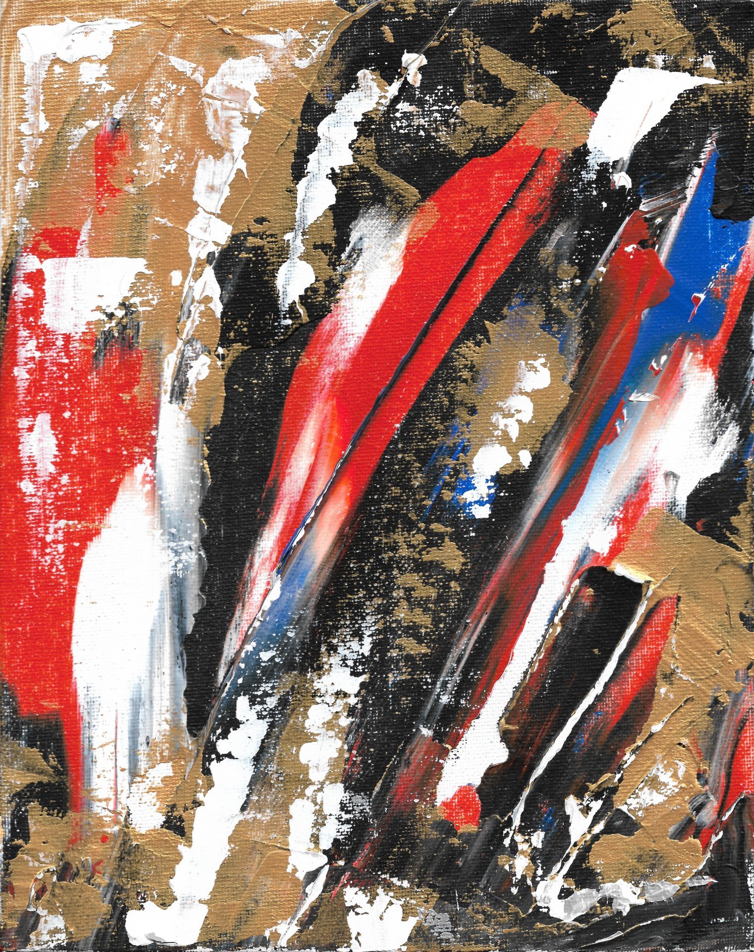 Energetic Abstract Expression Painting by Arindam Paul