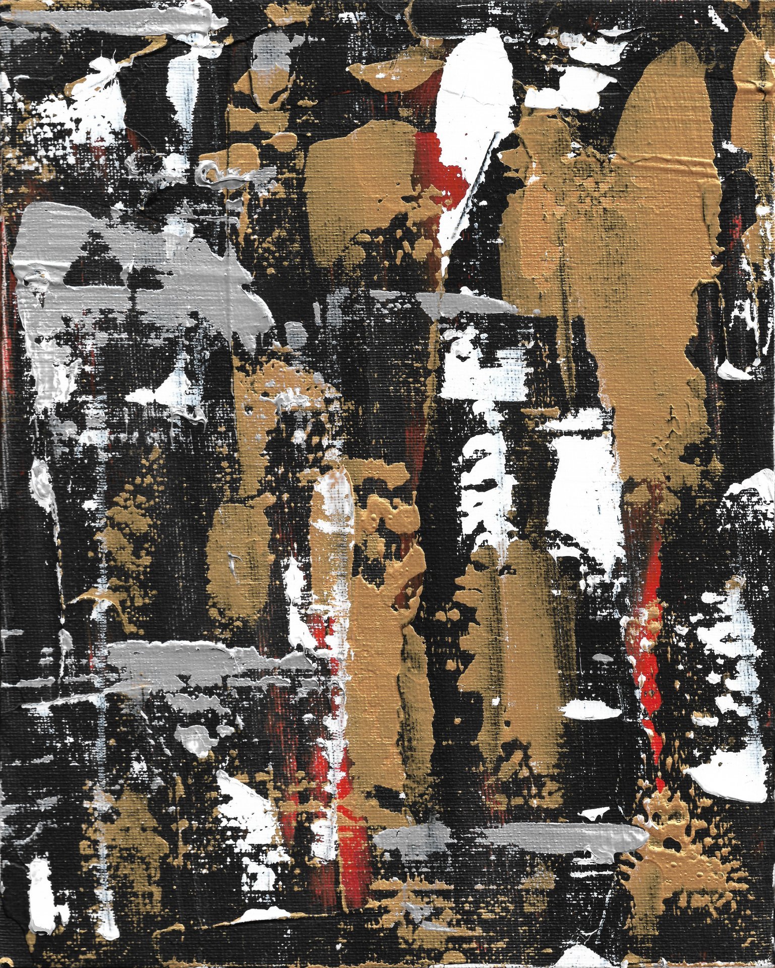 Abstract Patterns in Shades Explored Painting by Arindam Paul