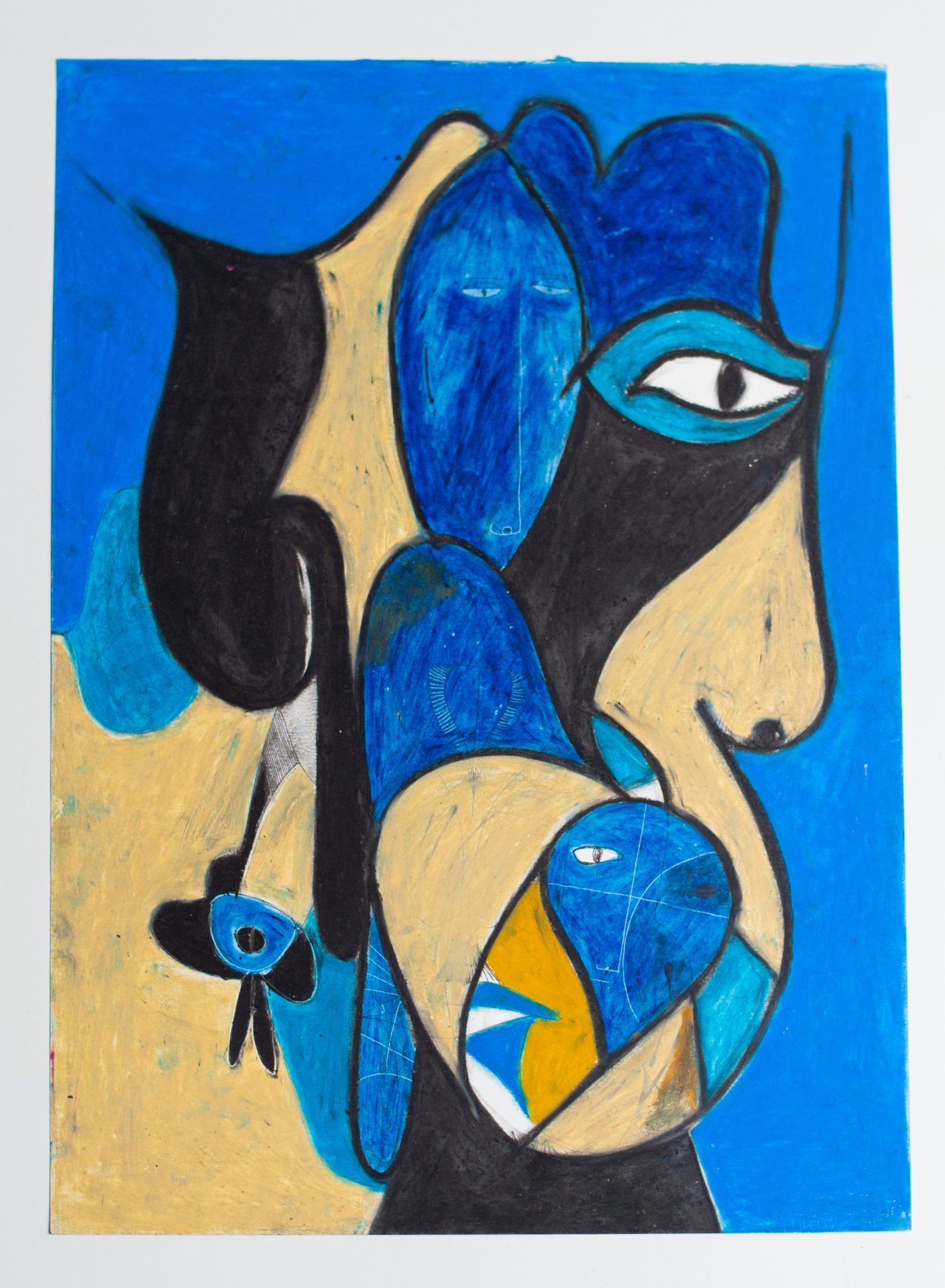 Primitive Indigenous Mask: Symbolism and Culture Painting by Marcelo ...