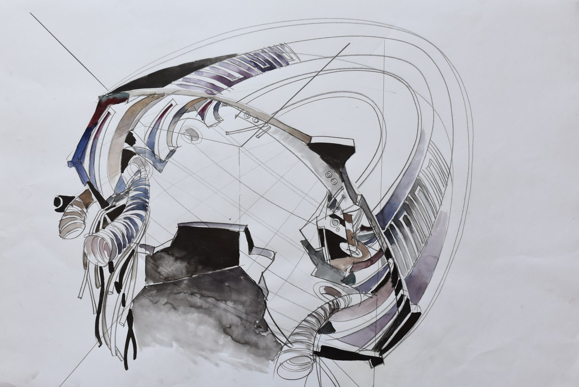 Series Foreign Invision 4 Drawing - Roman Bonchuk