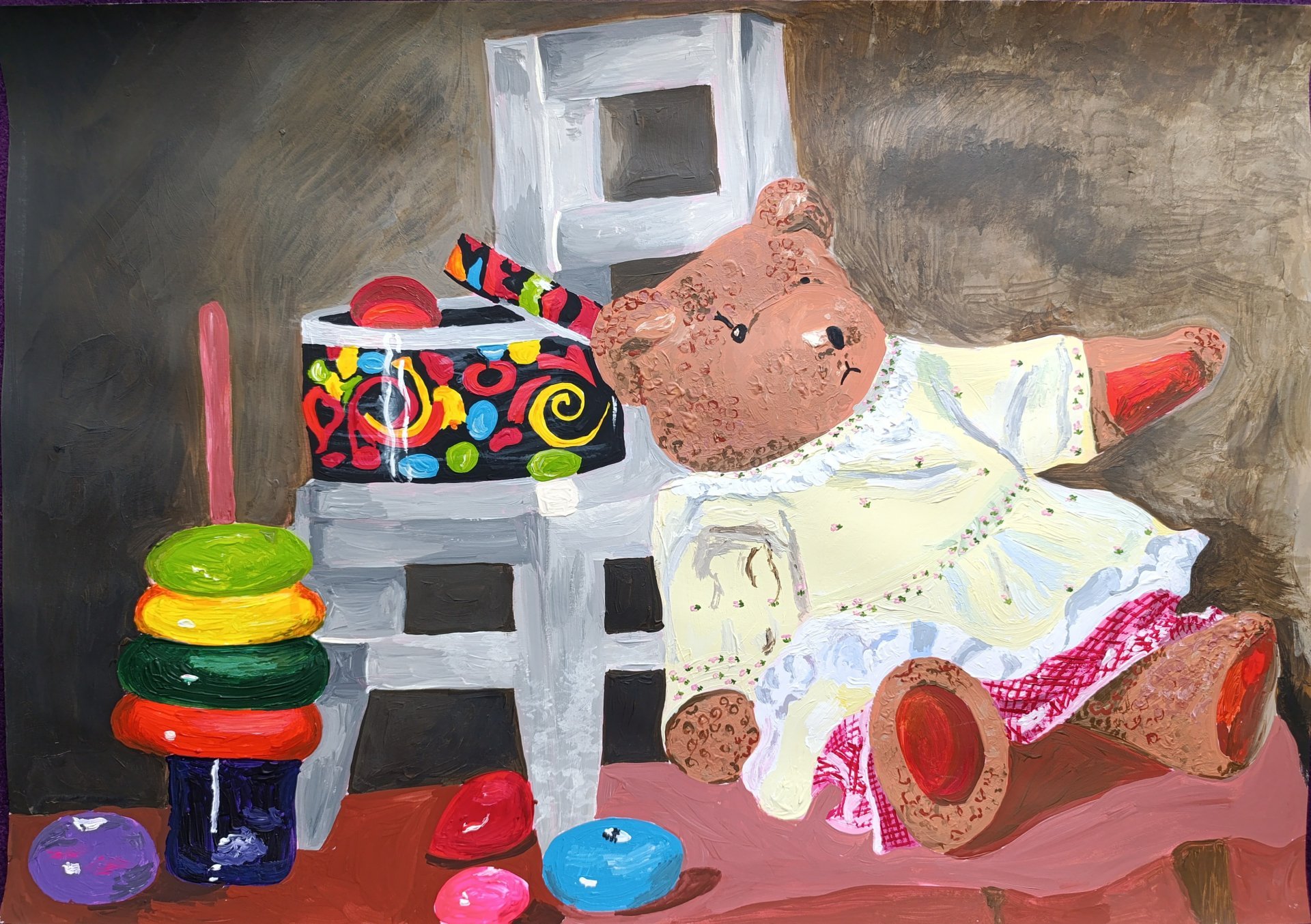 Nostalgia: Children's Toys in Contemporary Art Painting by Yulianna Starak