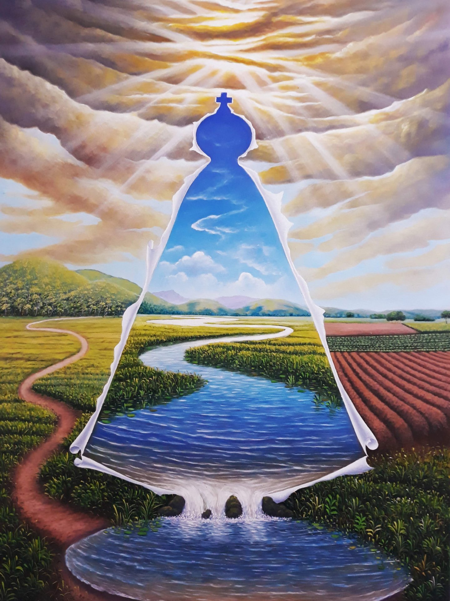 Aparecida Painting by Reginaldo Modesto da Silva Modesto